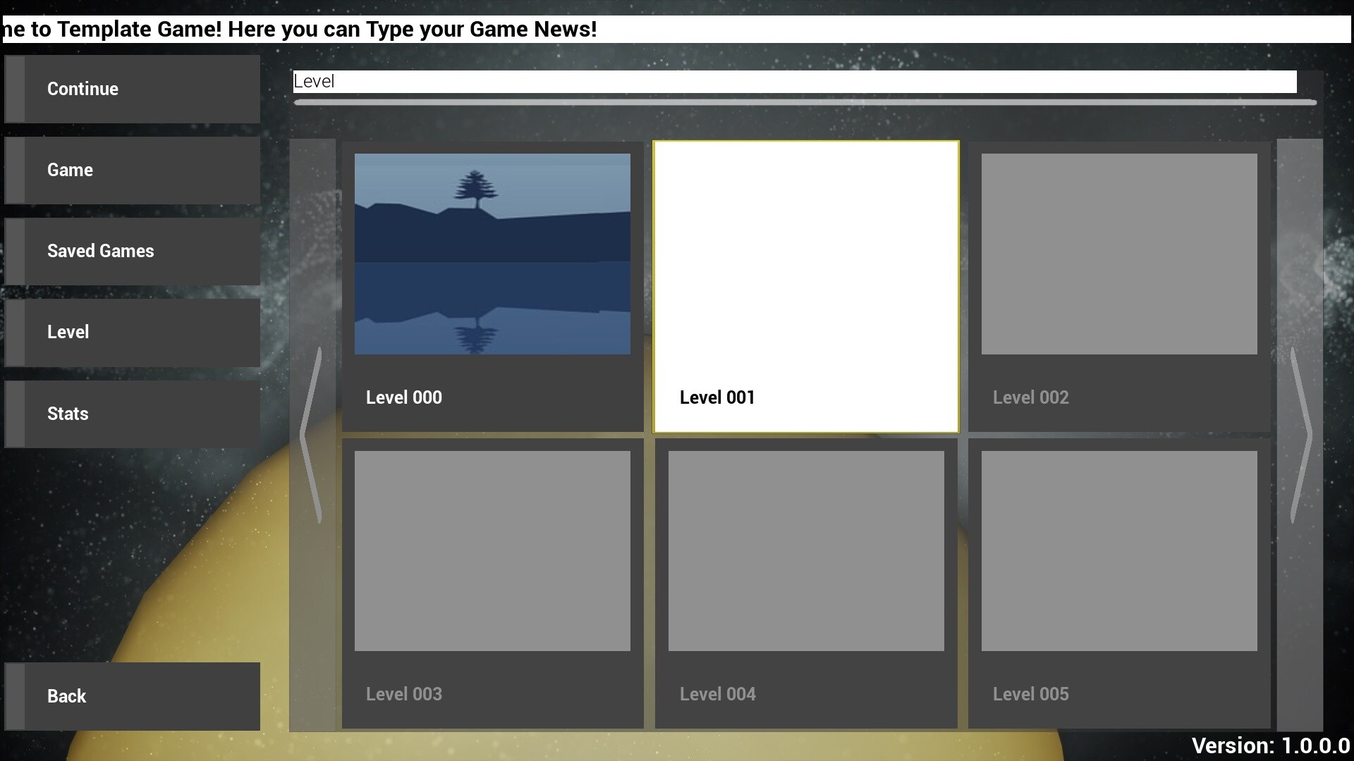 Menu SaveGame Progress in Blueprints - UE Marketplace