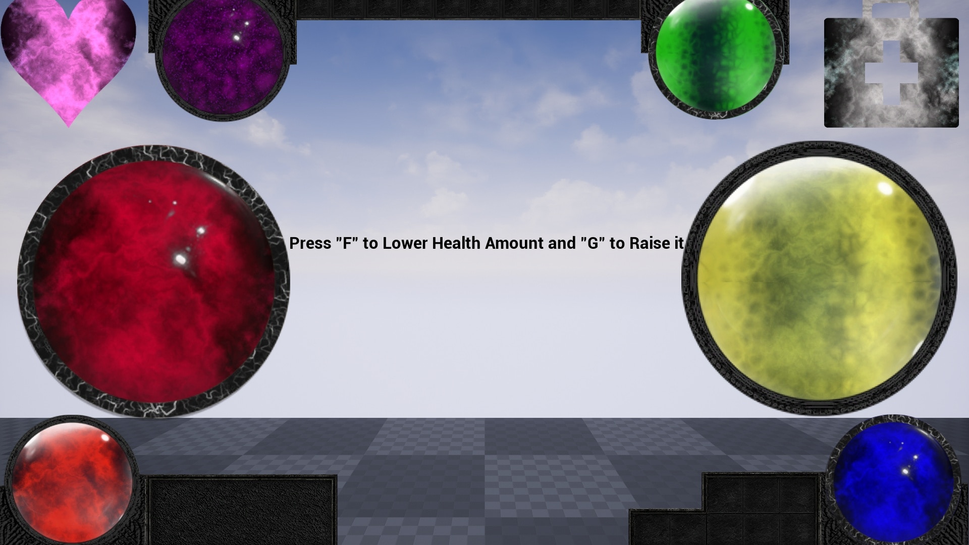 Fantasy Orbs Kit Health Bar System in Materials - UE Marketplace