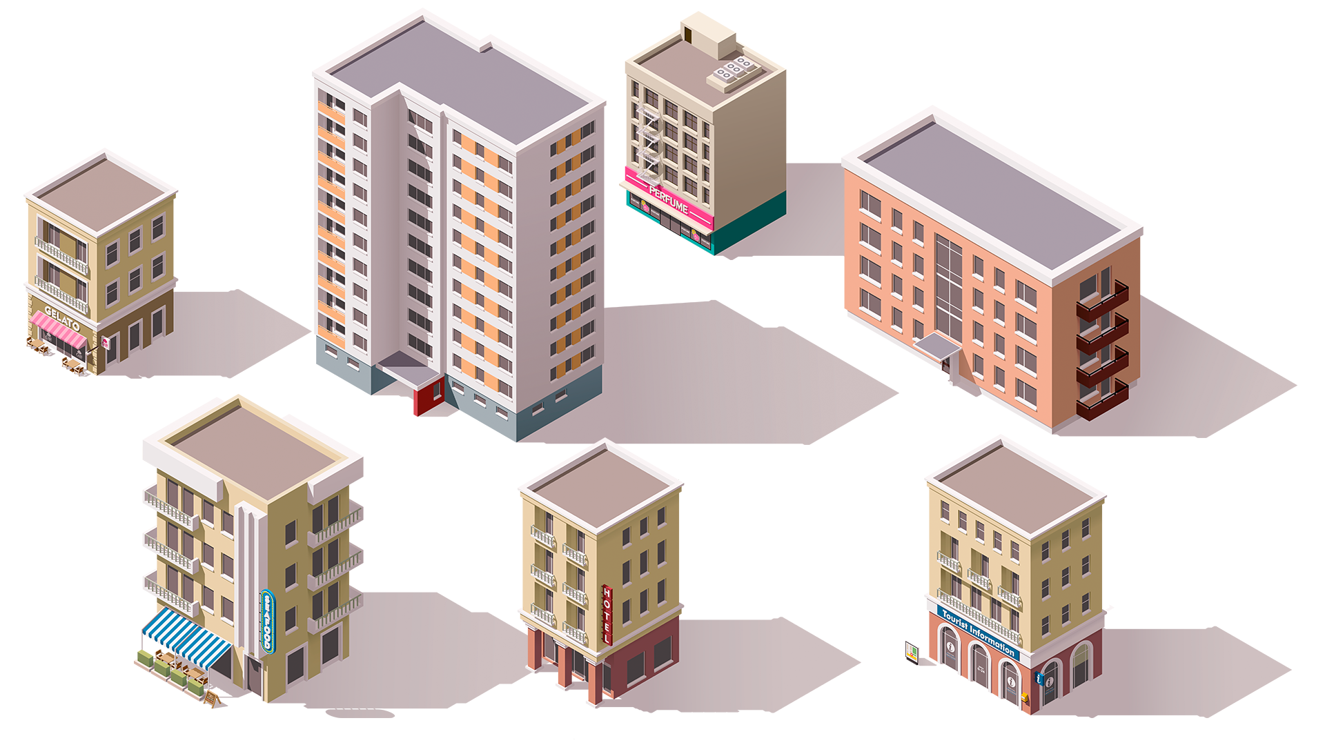 Paper2D Isometric Buildings Part 1 in 2D Assets - UE Marketplace