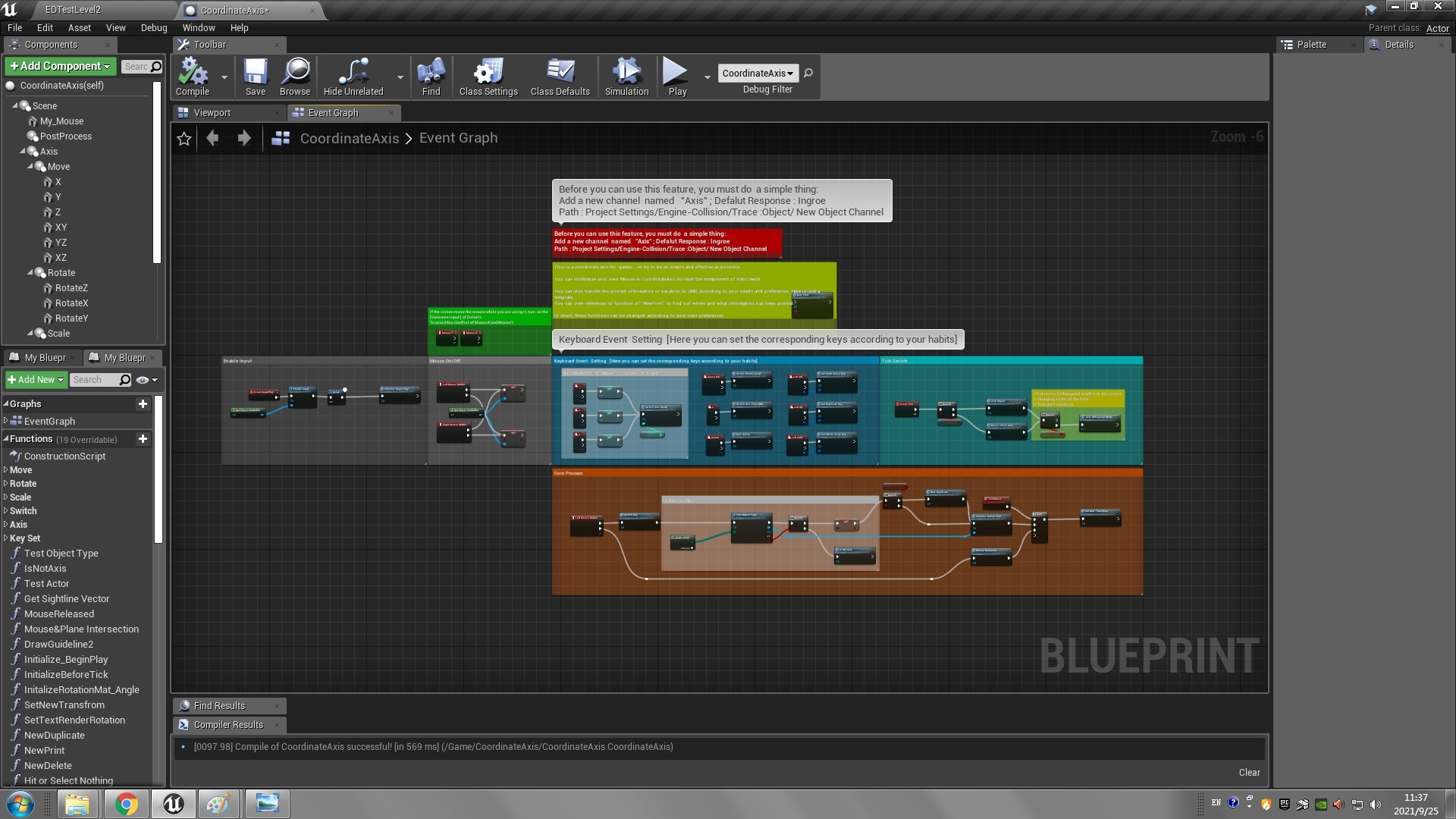 Coordinate Axis in Blueprints - UE Marketplace
