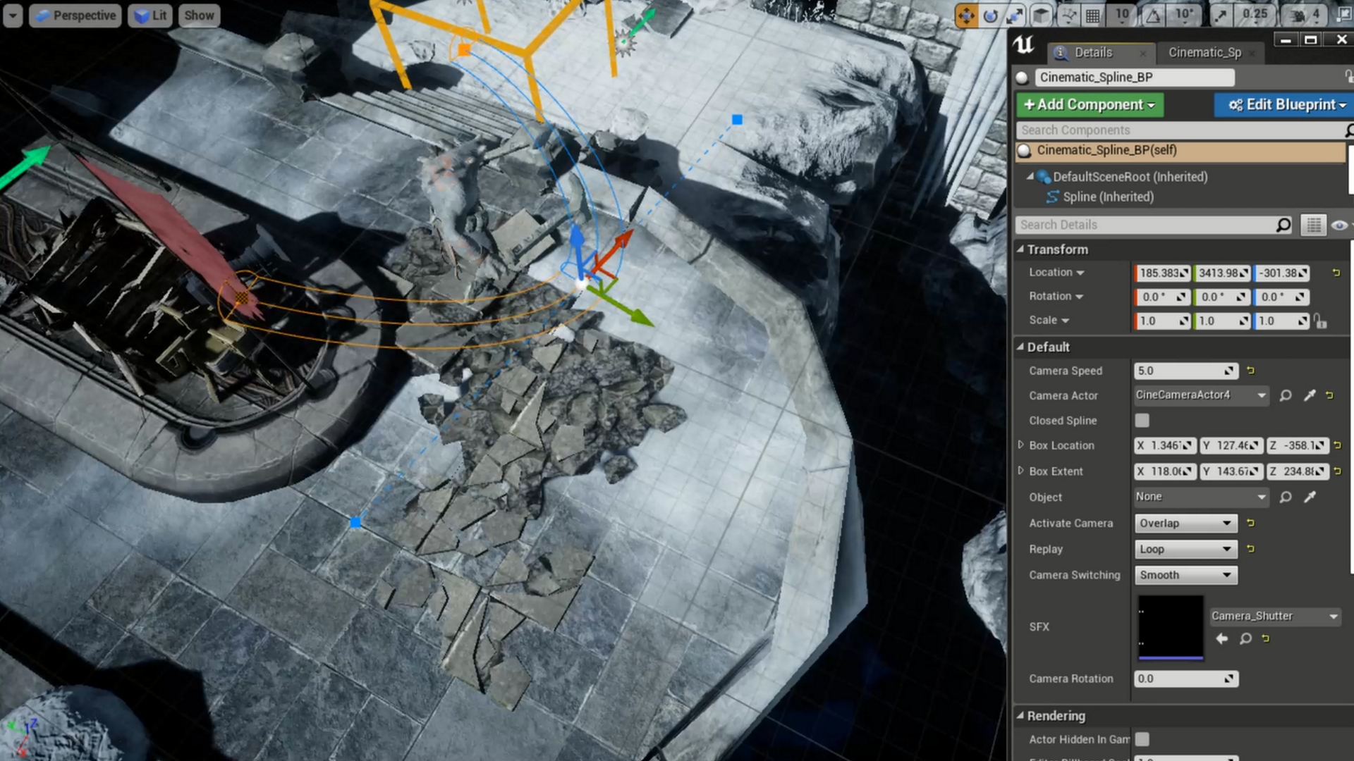 Cinematic Spline Tool
