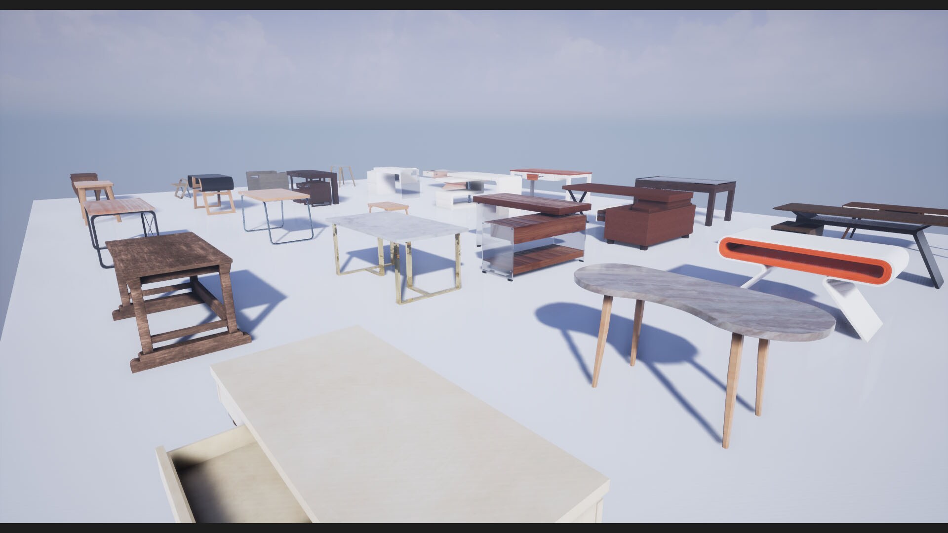 在道具创建的Interior Desk & Table Props v.01 - 虚幻引擎商城