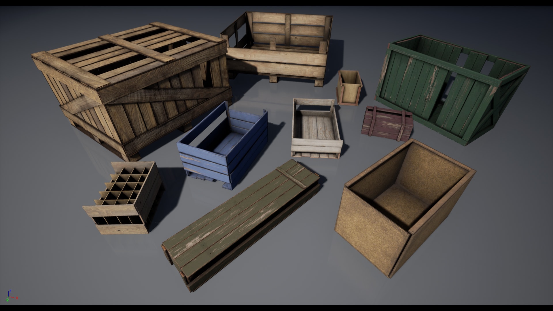 Wooden boxes pack vol. 1 in Props - UE Marketplace