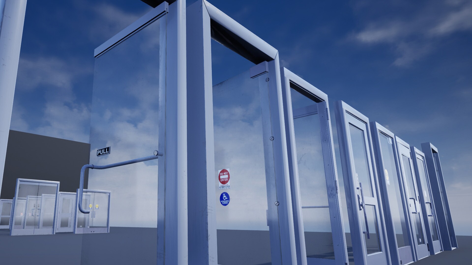 Commercial Glass Doors in Props - UE Marketplace
