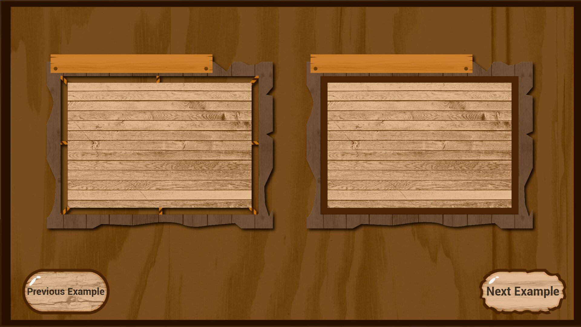 Wood UI set theme in 2D Assets - UE Marketplace