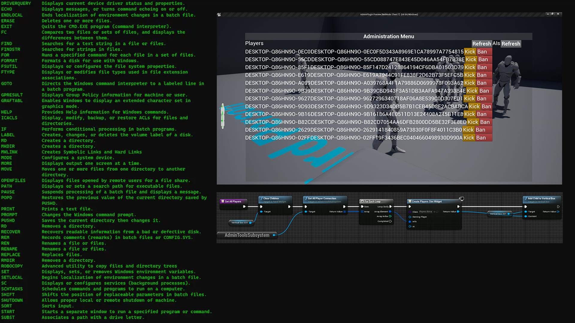 Administration Plugin (Admin Menu) in Code Plugins - UE Marketplace