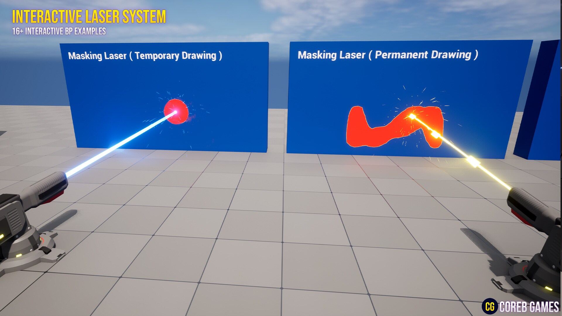 Interactive Laser System, 카테고리 블루프린트 - UE 마켓플레이스