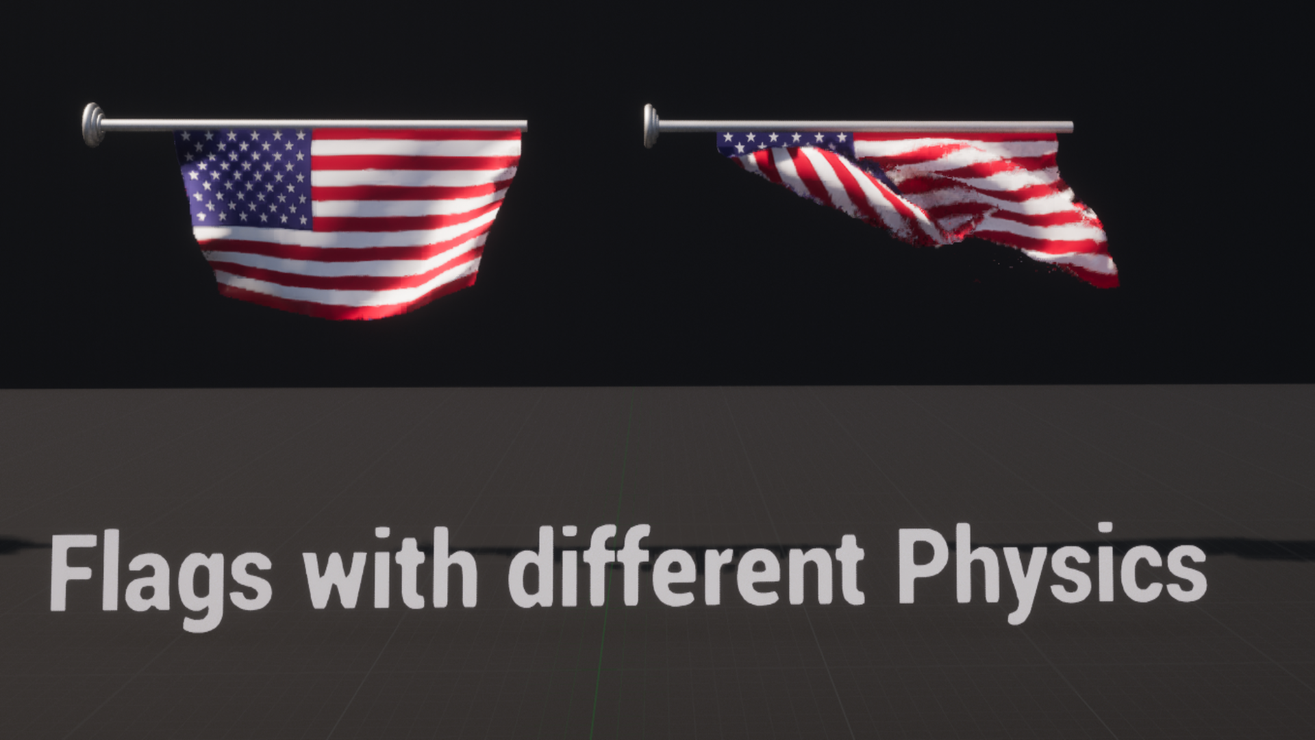 Labeled world flags