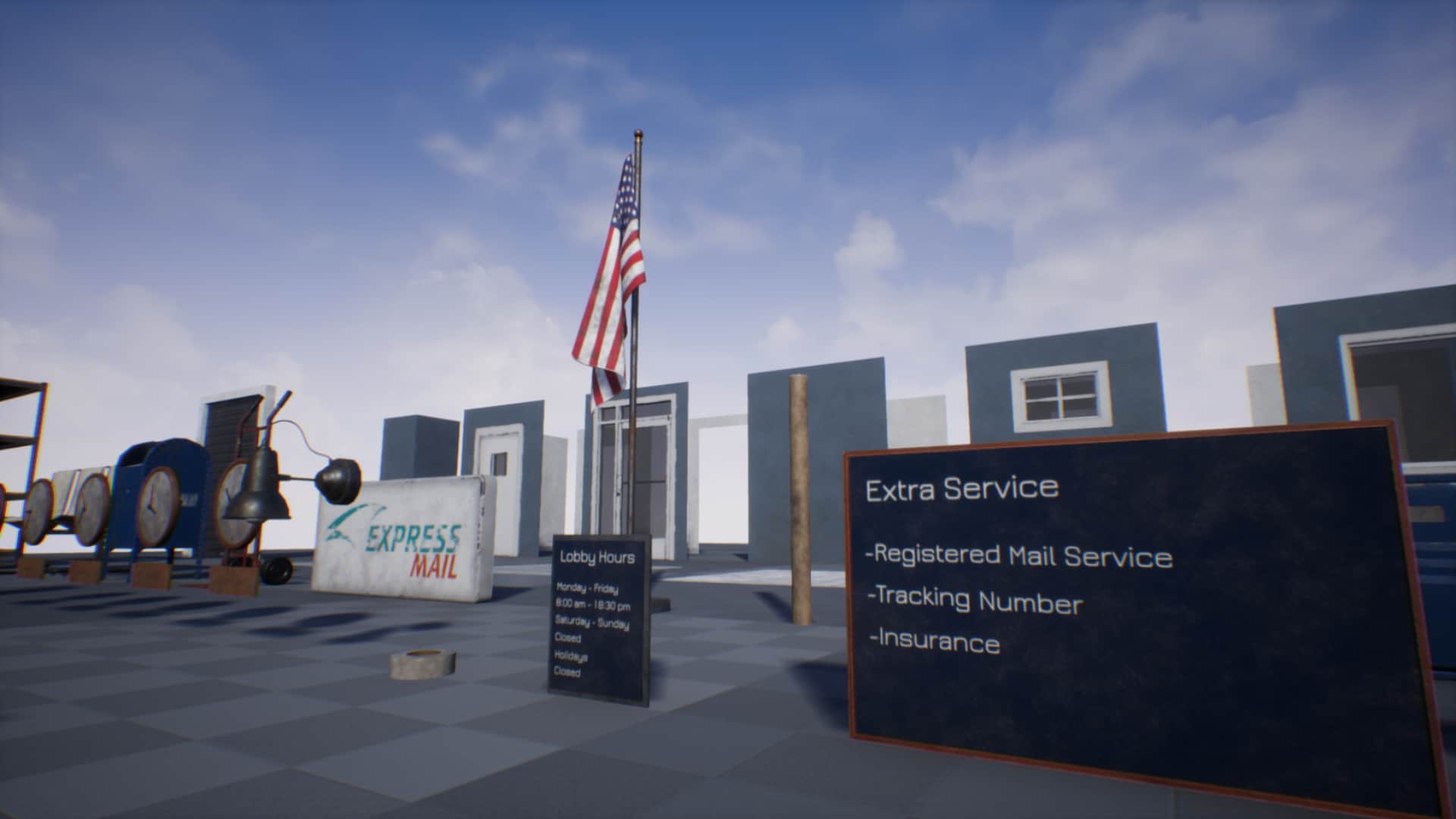 Abandoned Postal Office Building in Props - UE Marketplace