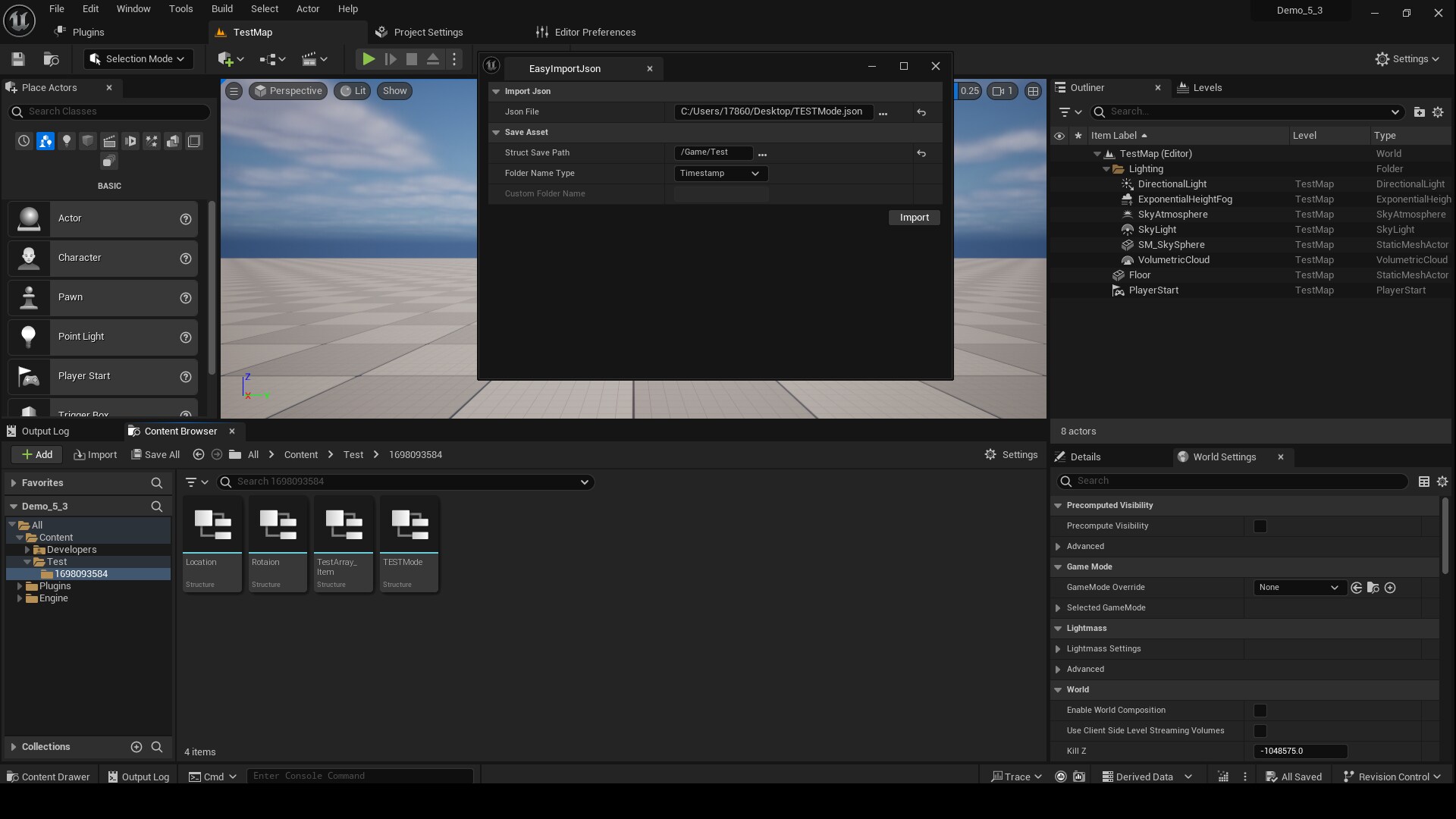EasyImportJson in Code Plugins - UE Marketplace