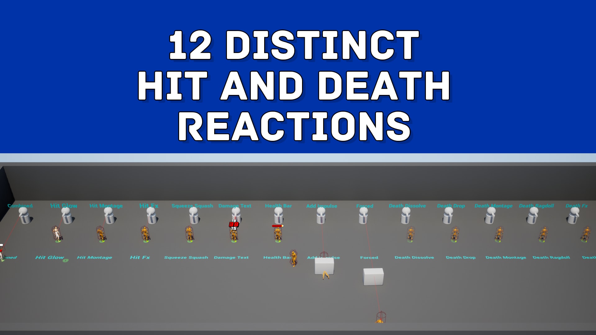 Stylized Hit Reaction Component, 카테고리 블루프린트 - UE 마켓플레이스