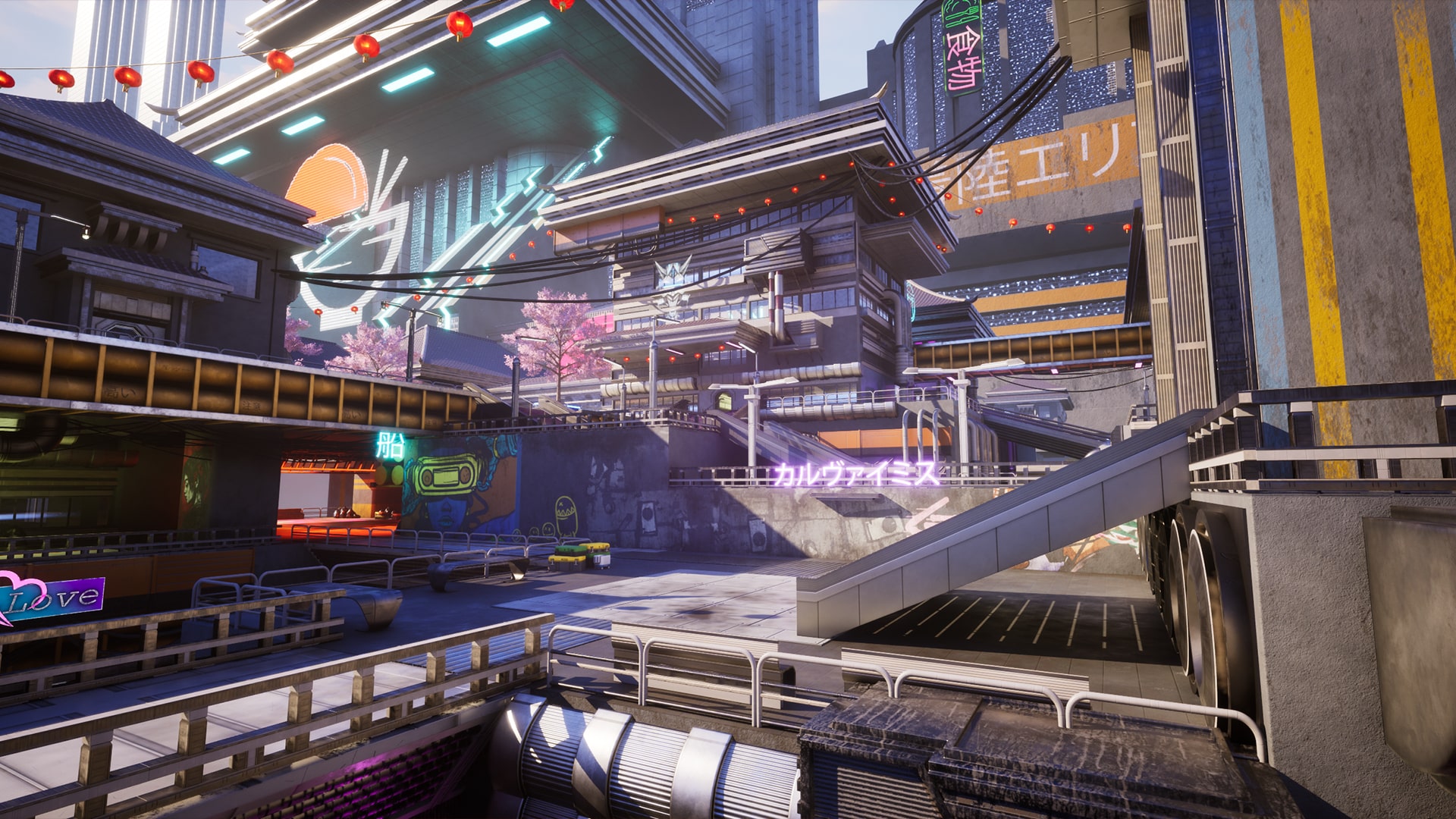 Cyberpunk Asian City Modular Kit