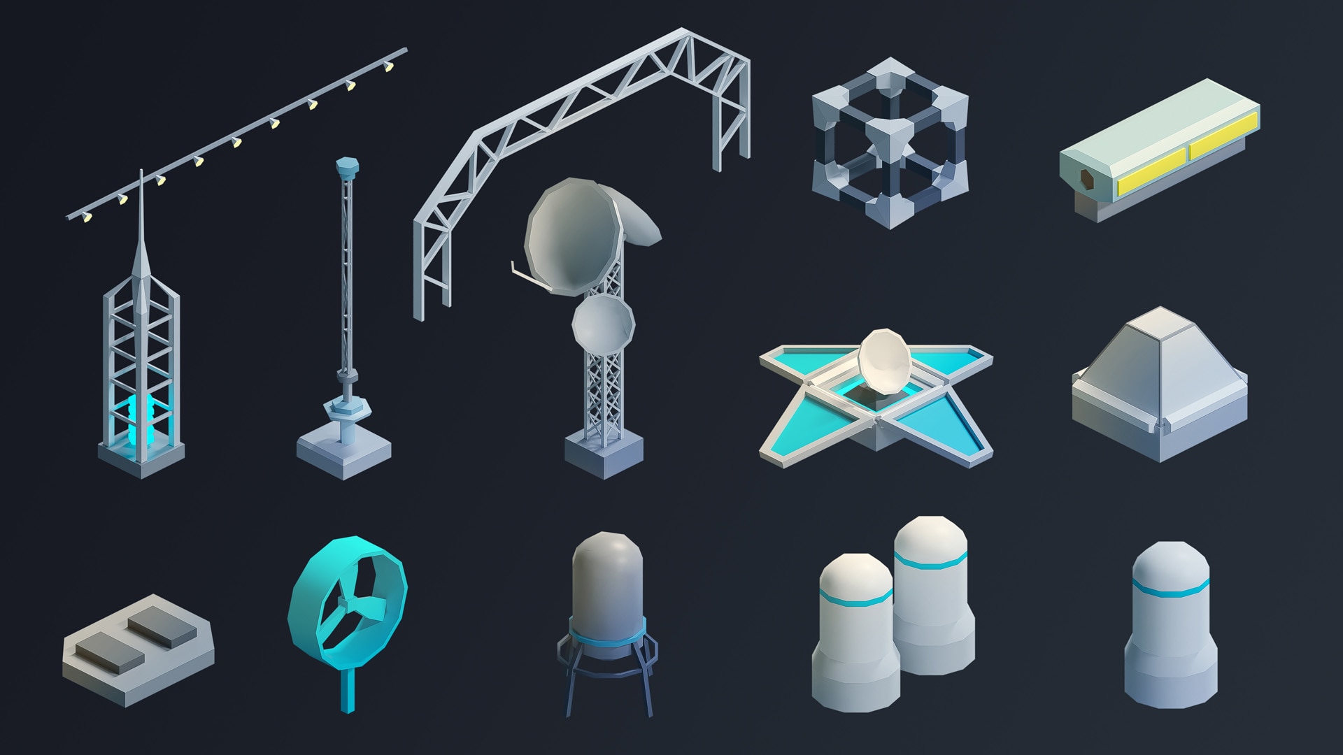 Space Station - Low Poly Asset Pack by ithappy in Environments - UE ...
