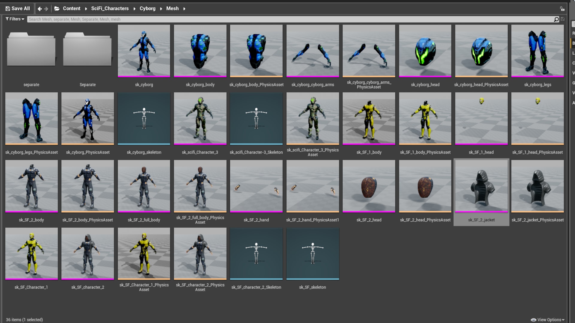 Sci-fi characters pack：キャラクター - UE マーケットプレイス