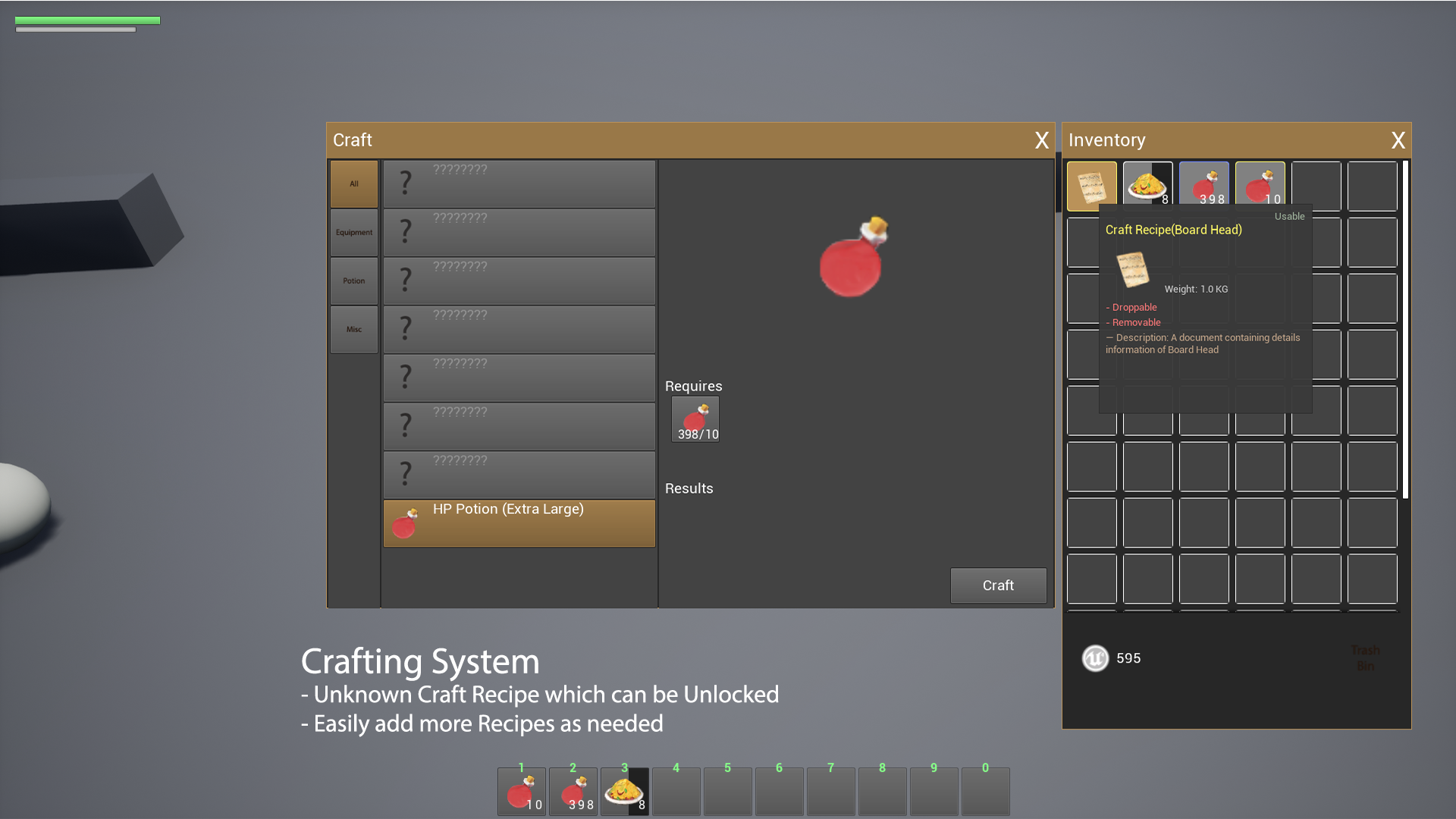 RPG Upgradeable Inventory System in Blueprints - UE Marketplace