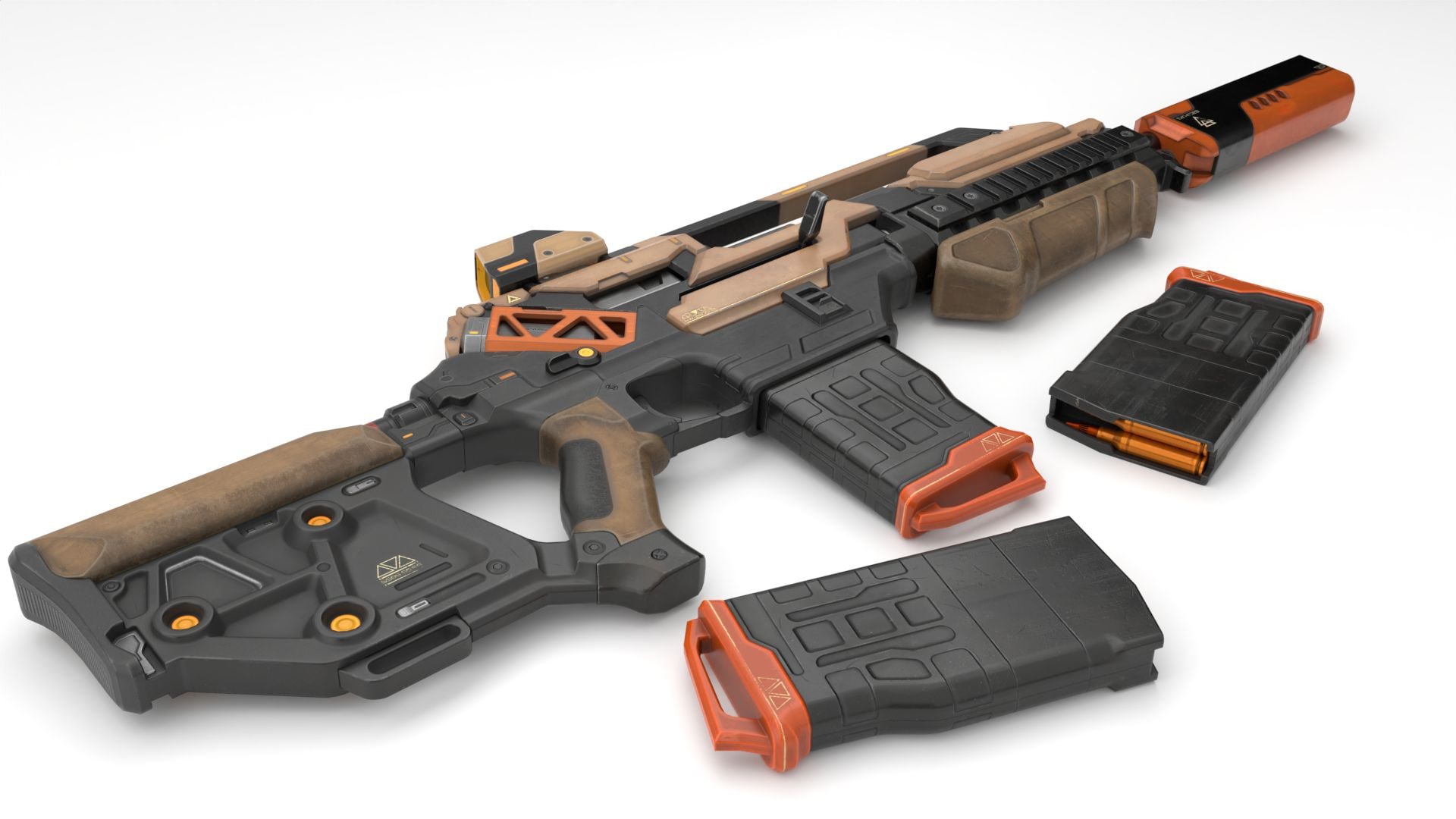 Sci-Fi Assault Rifle in Weapons - UE Marketplace