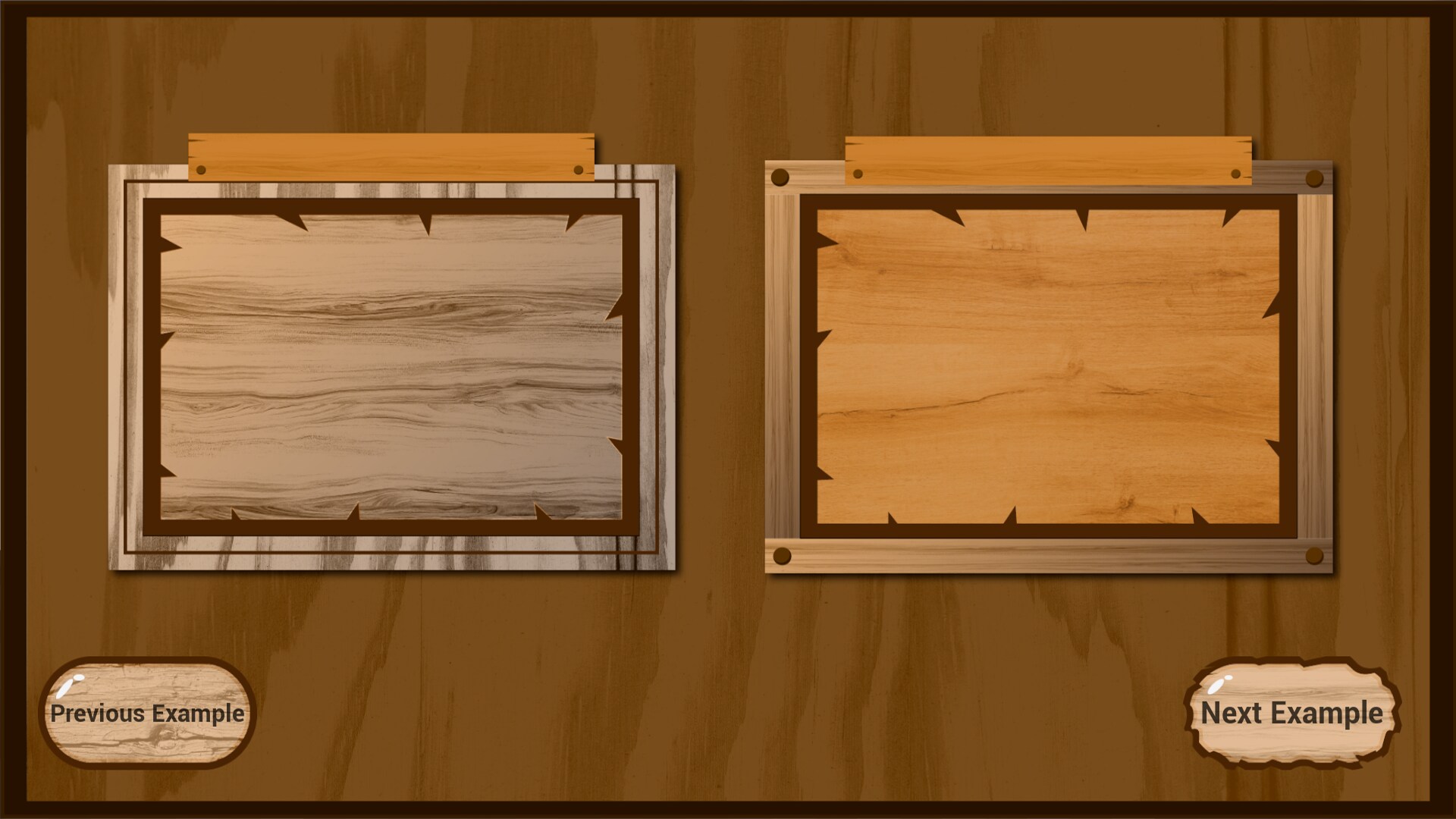 Wood UI set theme in 2D Assets - UE Marketplace