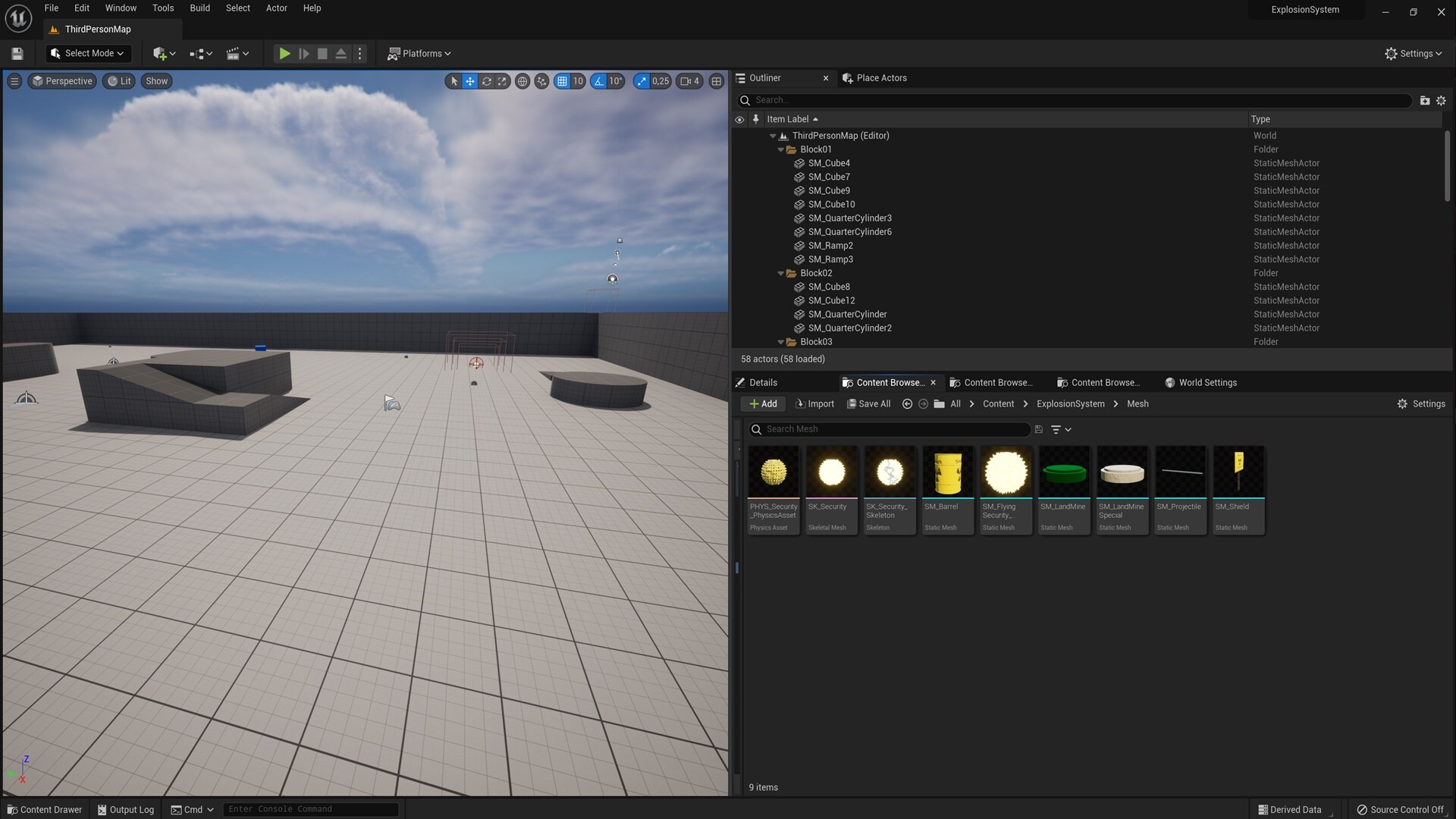 Explosion System in Blueprints - UE Marketplace