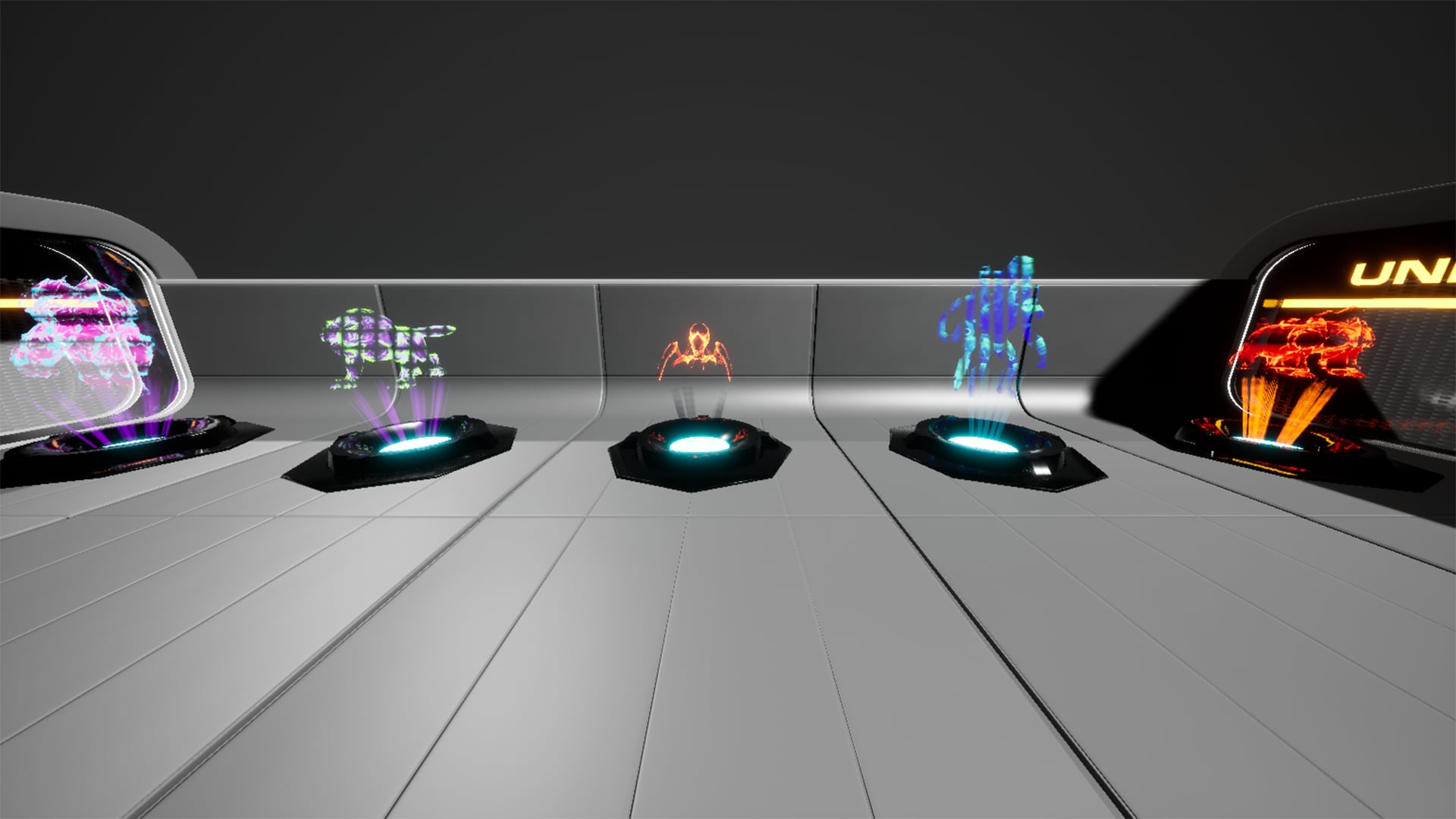 在特效创建的Hologram FX: Customizable Holograms - 虚幻引擎商城