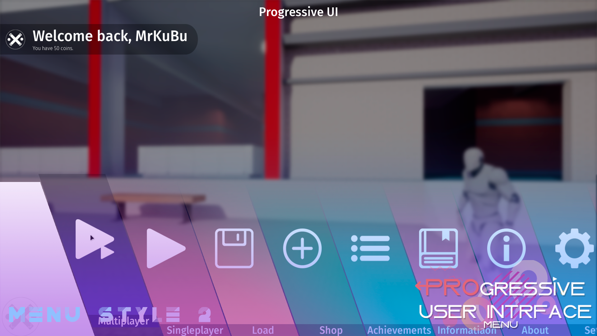 Progressive UI in Blueprints - UE Marketplace
