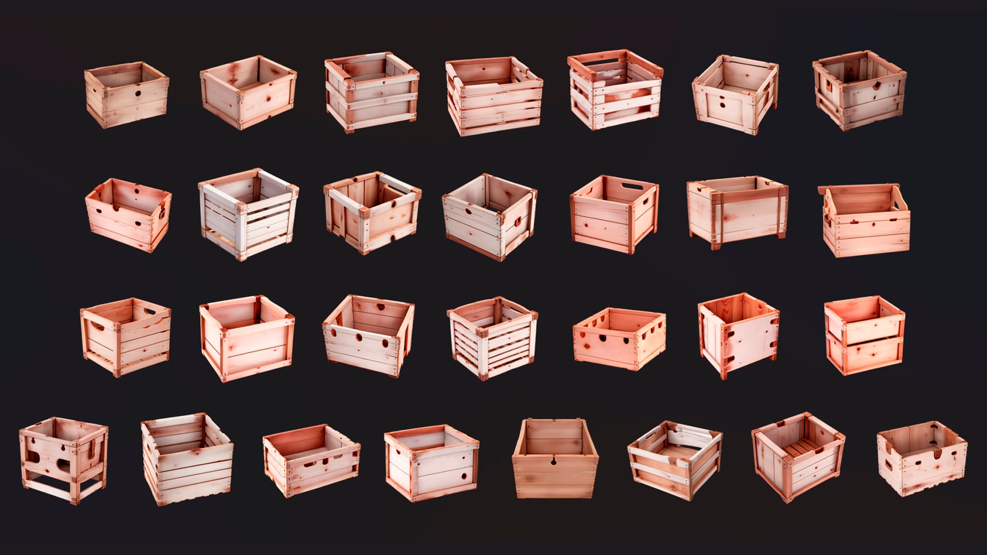 Wooden Items PNG Set in 2D Assets - UE Marketplace
