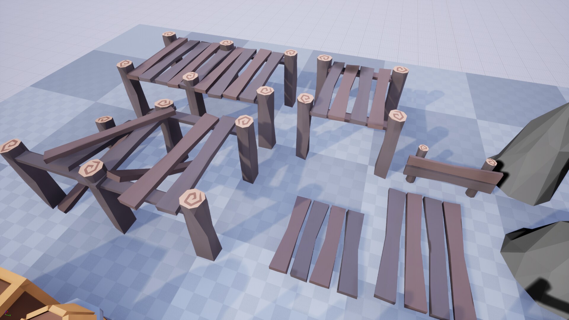 LowPoly Dock Pack in Props - UE Marketplace
