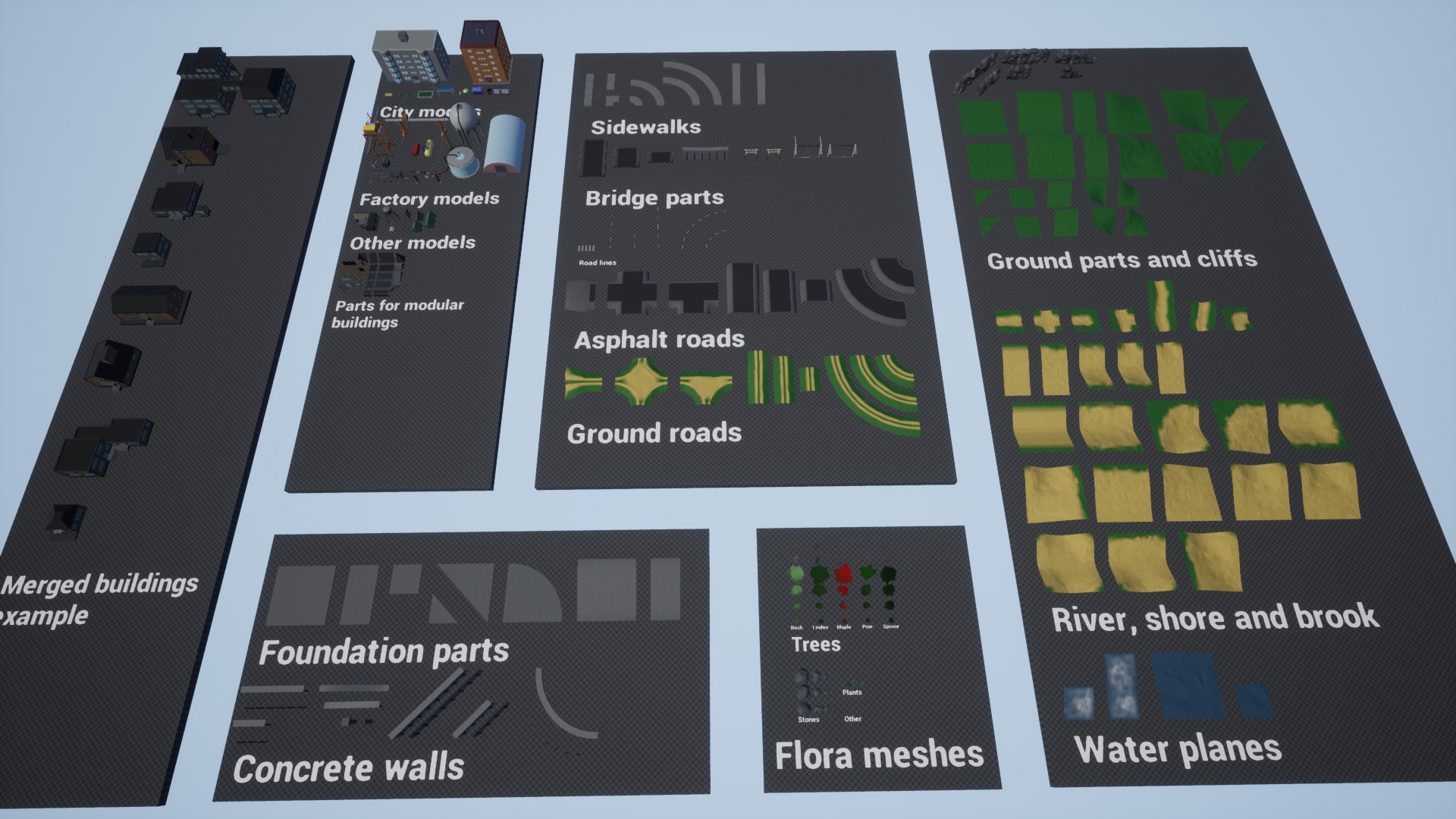 Modular Landscape + in Environments - UE Marketplace