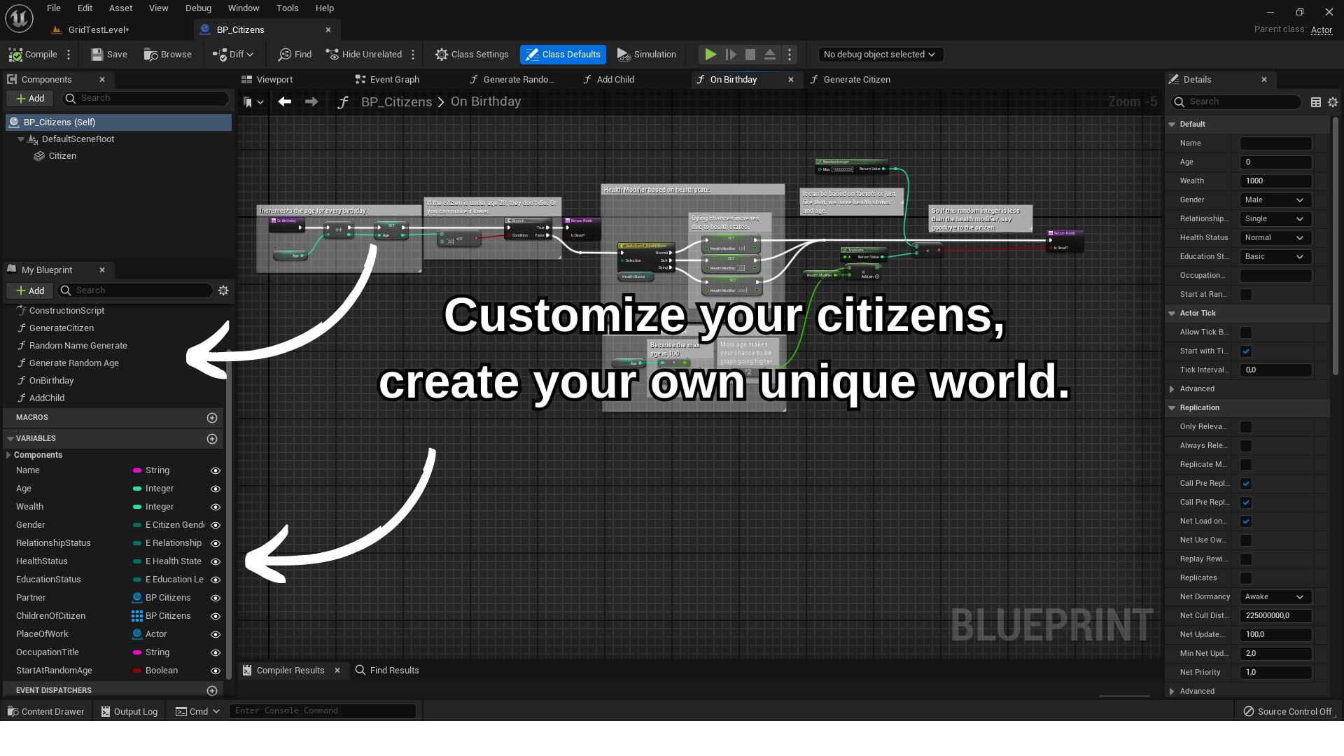 在蓝图创建的City Builder Toolkit - 虚幻引擎商城