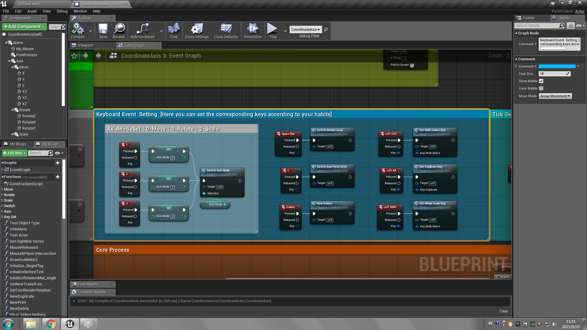Coordinate Axis in Blueprints - UE Marketplace