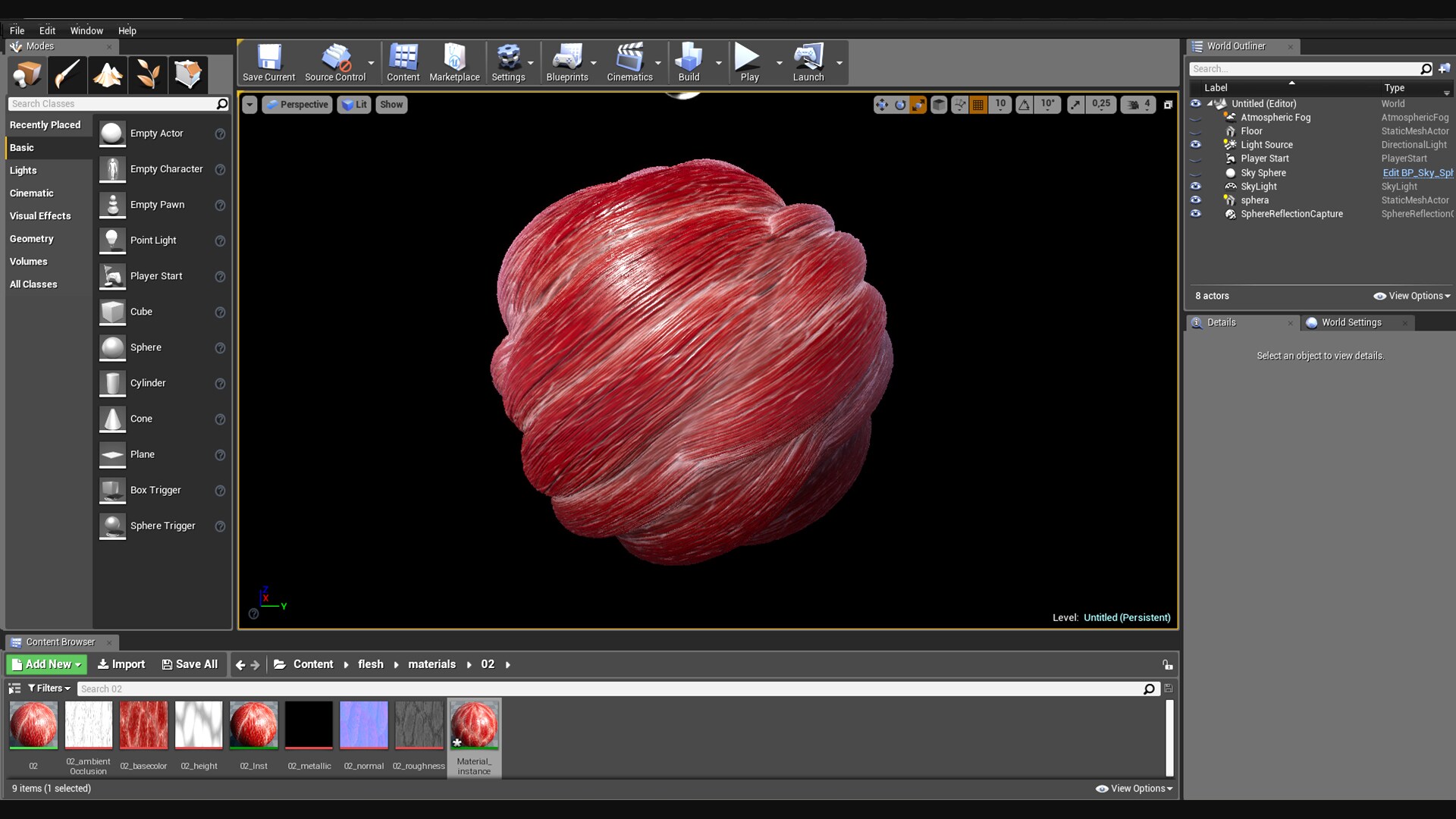 Flesh Pack of 7 PBR Materials in Textures - UE Marketplace
