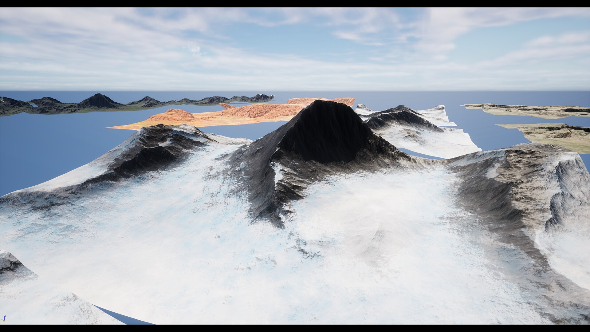 在环境创建的4 Biom Height Map And Mesh - 虚幻引擎商城