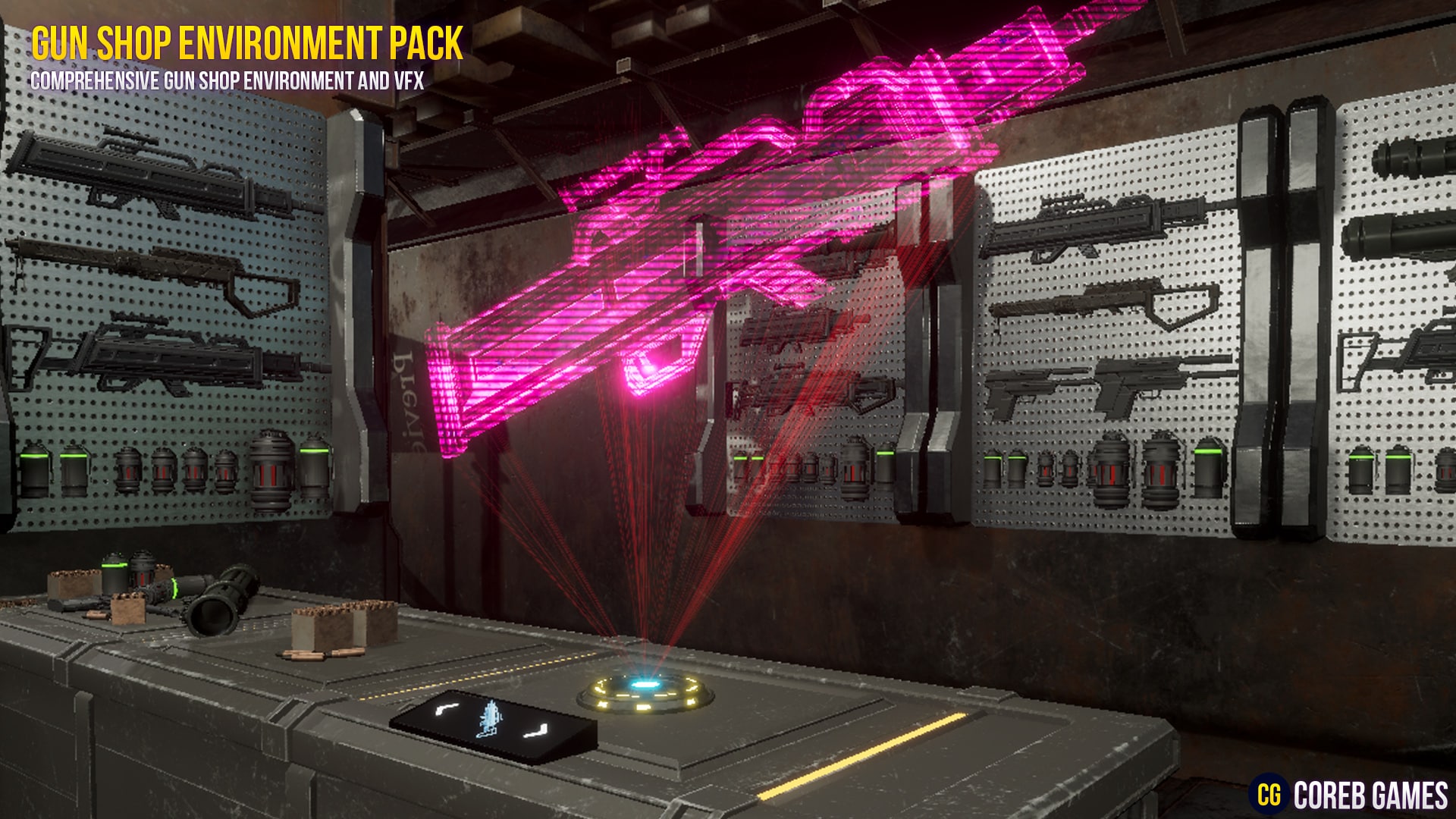 在环境创建的Gun Shop Environment and VFX Pack - 虚幻引擎商城