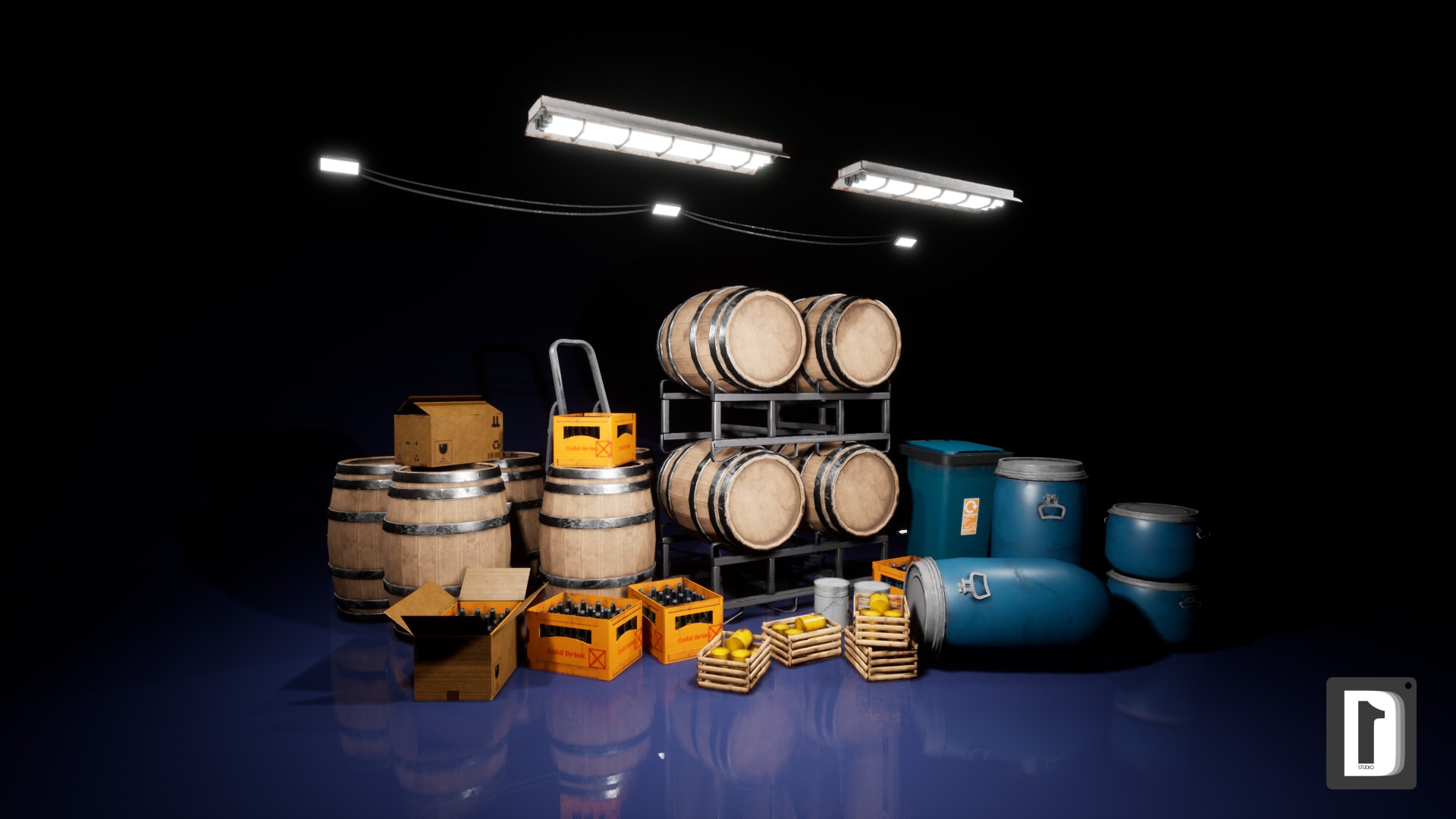 Garage & Basement Assets, 카테고리 소품 - UE 마켓플레이스