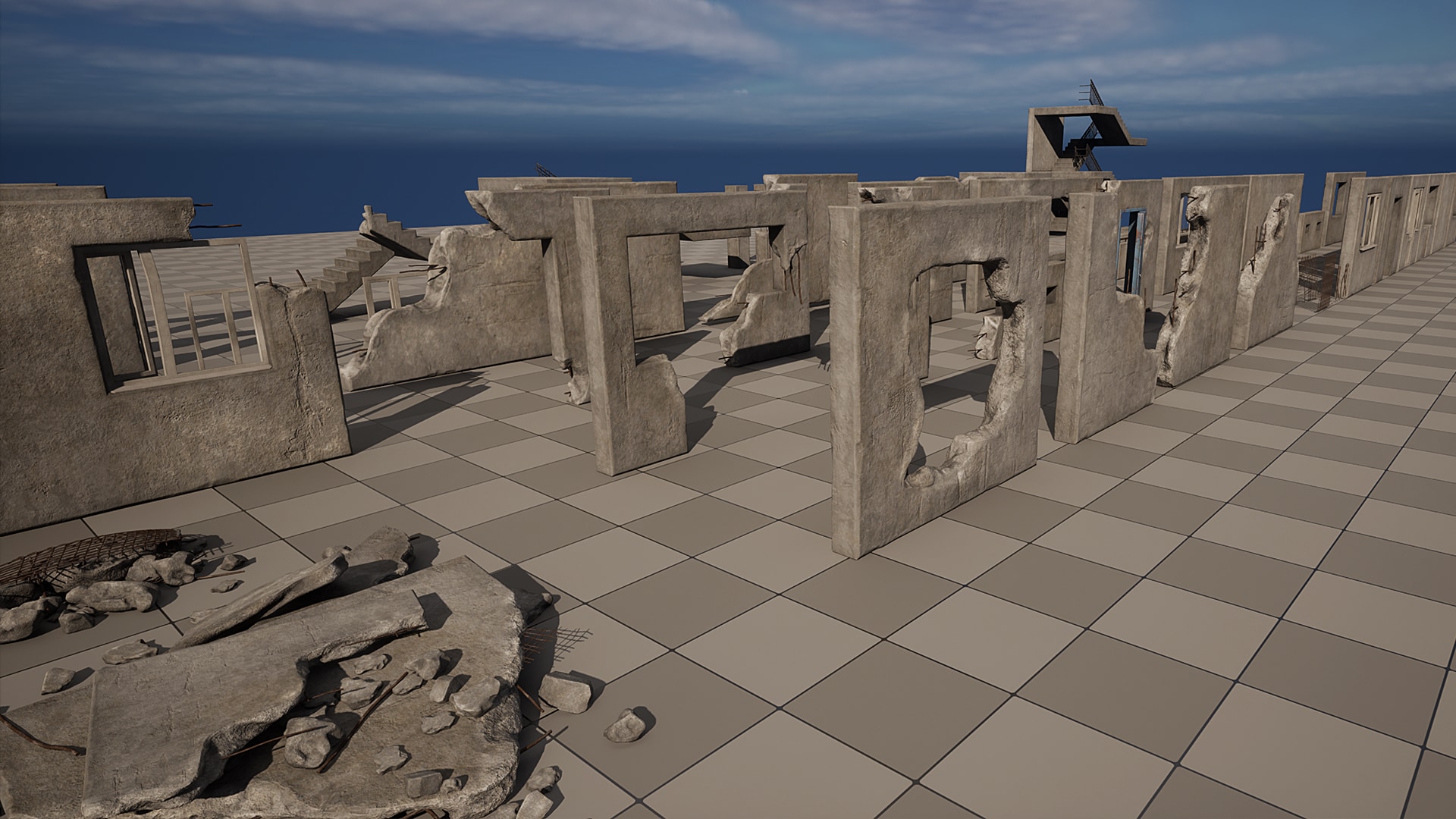 Modular destroy house, 카테고리 소품 - UE 마켓플레이스