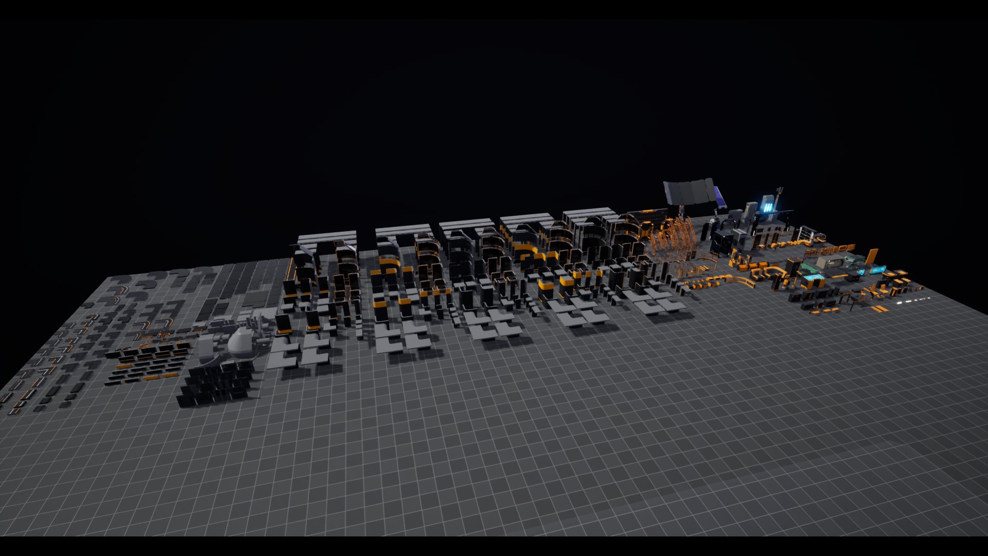 Modular Sci-Fi Customizable Base in Environments - UE Marketplace