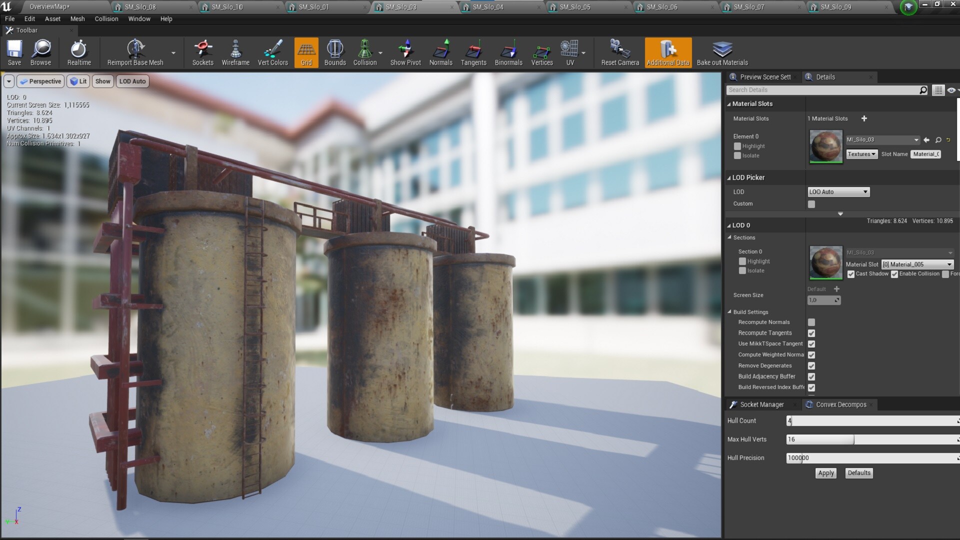 Silo Package in Props - UE Marketplace