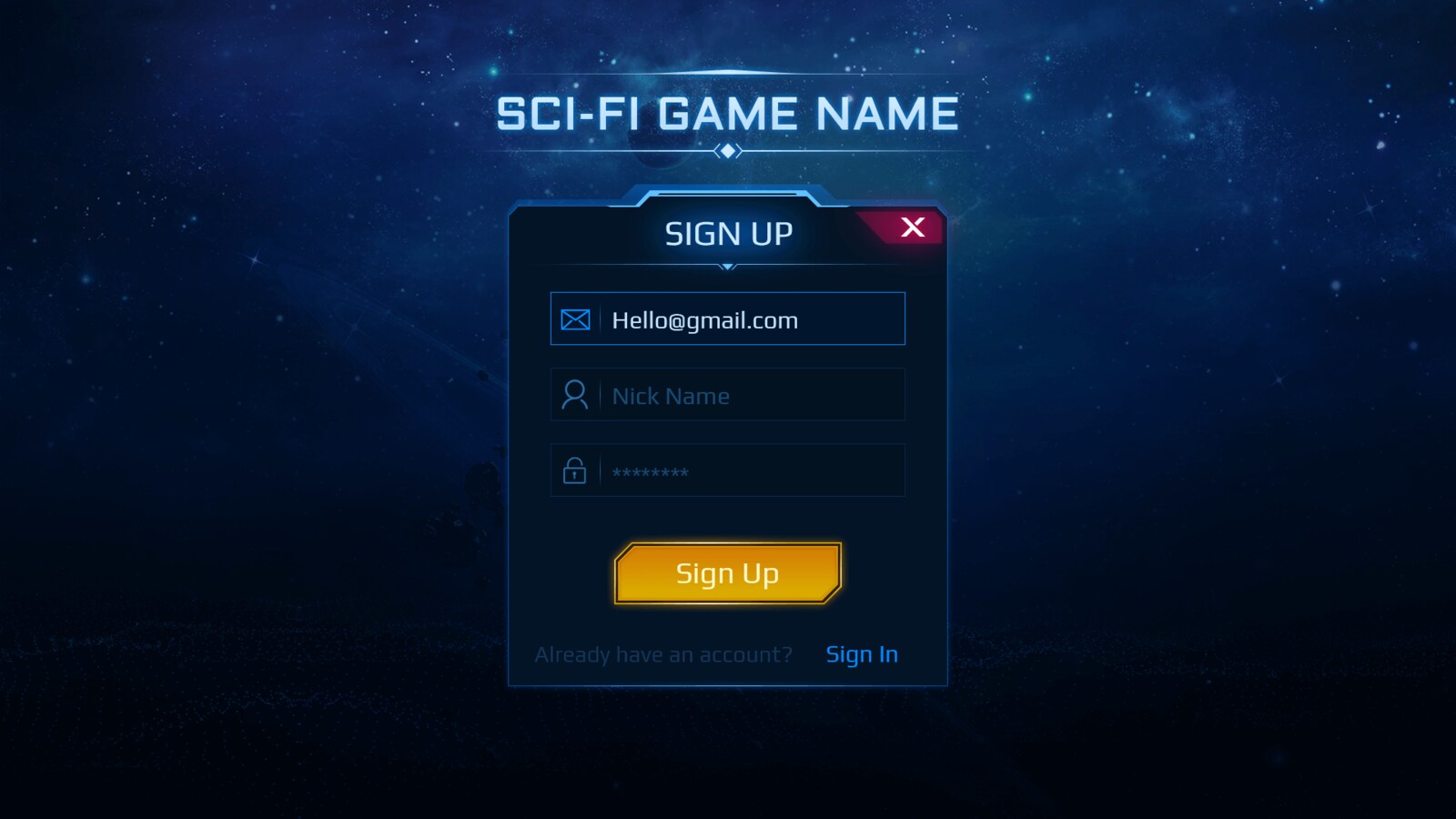 SCI-FI UI Pack_V1 Pro in 2D Assets - UE Marketplace