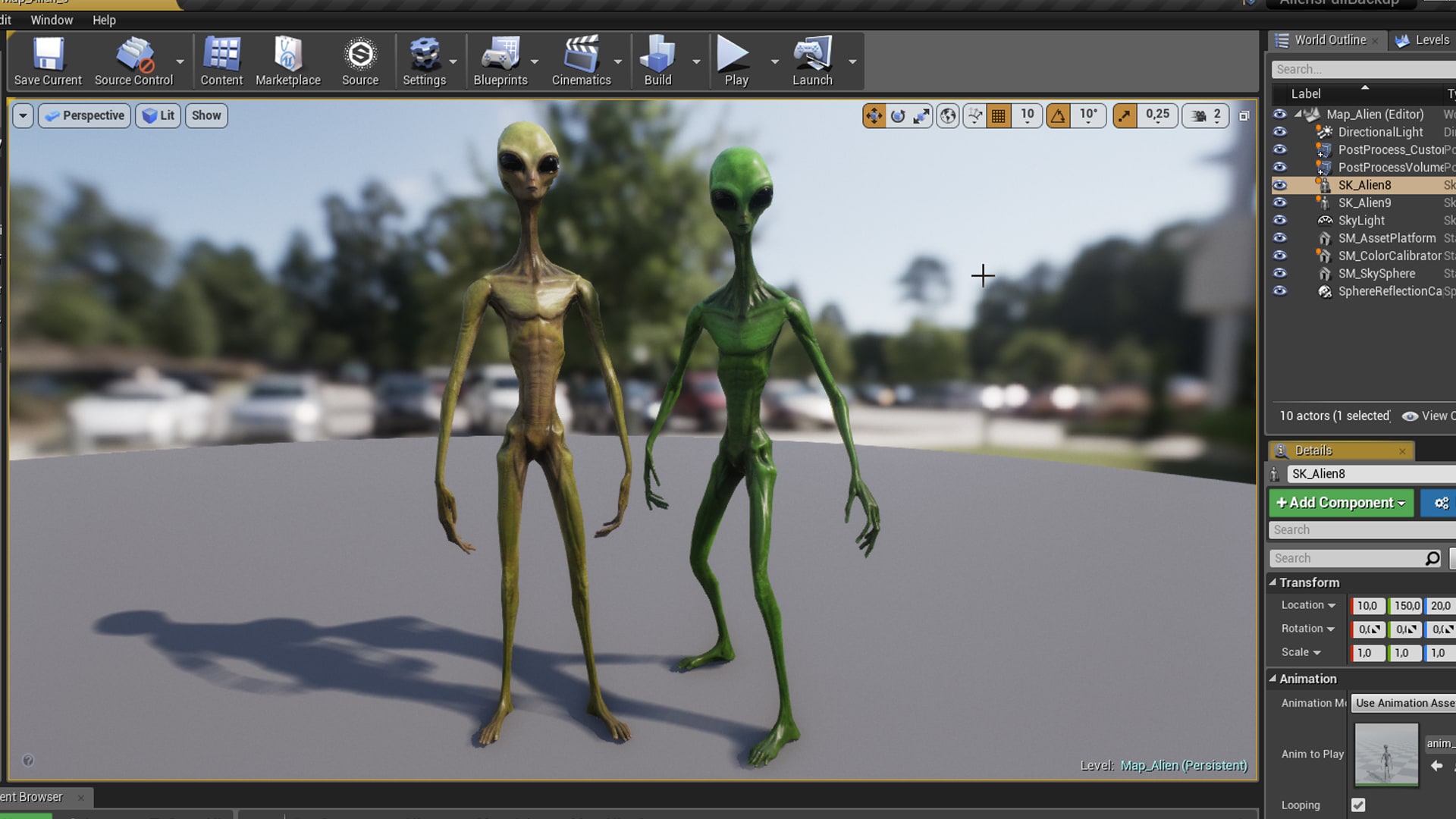 Realistic Alien 6：キャラクター - UE マーケットプレイス