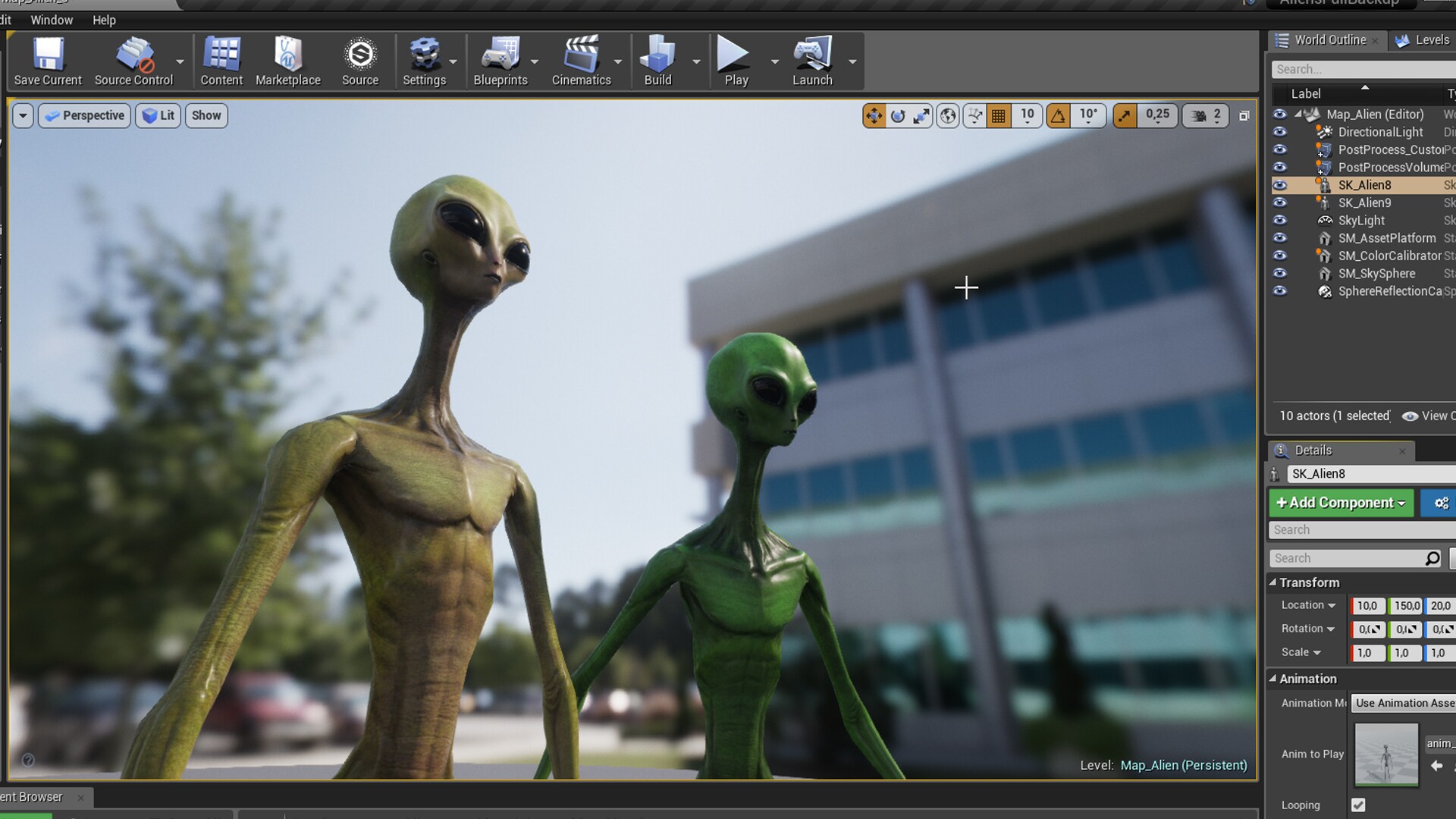 Realistic Alien 6：キャラクター - UE マーケットプレイス