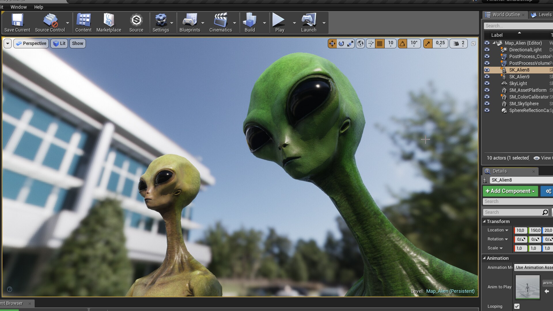 Realistic Alien 6：キャラクター - UE マーケットプレイス