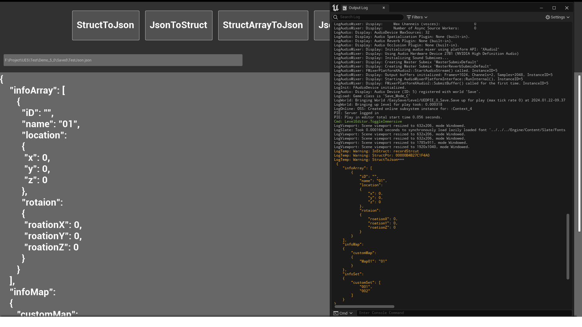 Easy Save Struct To Jsonjson To Structstructarray To Jsonjsontostructarray In Code Plugins