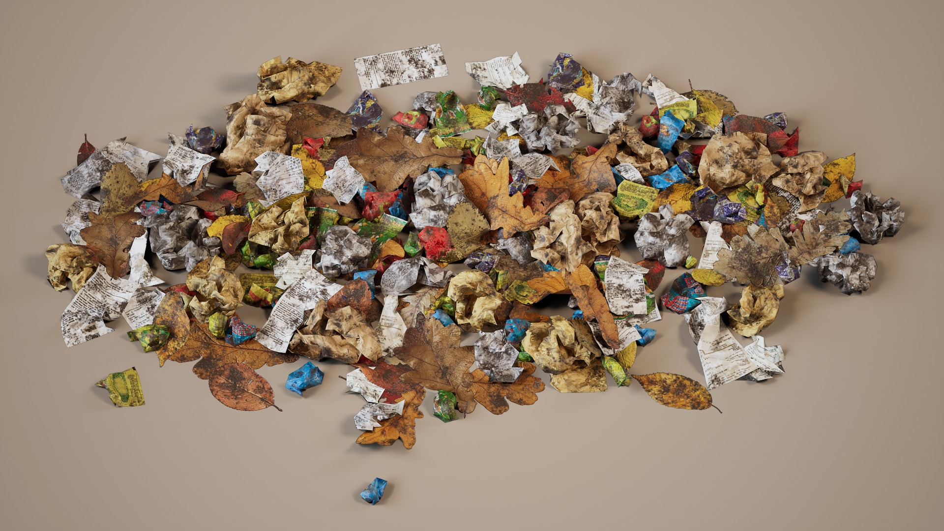 Trash Piles Set 1 in Props - UE Marketplace