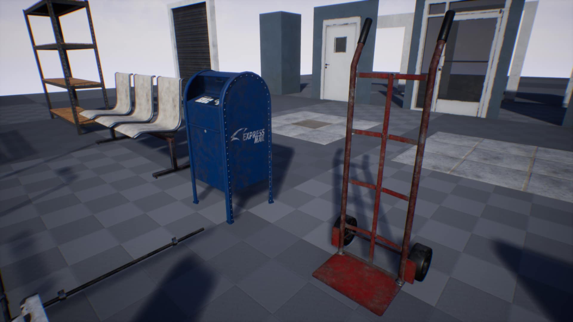 Abandoned Postal Office Building in Props - UE Marketplace