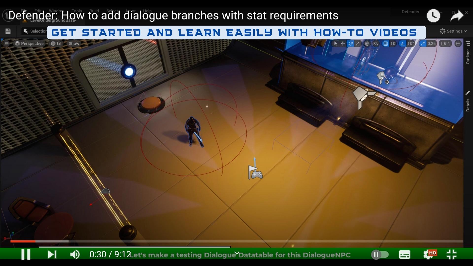 Defender: Animated Dialogue System