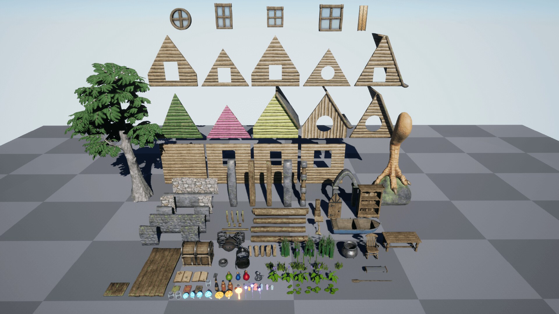 Modular Medieval Fantasy - Witch Swamp House, 카테고리 소품 - UE 마켓플레이스