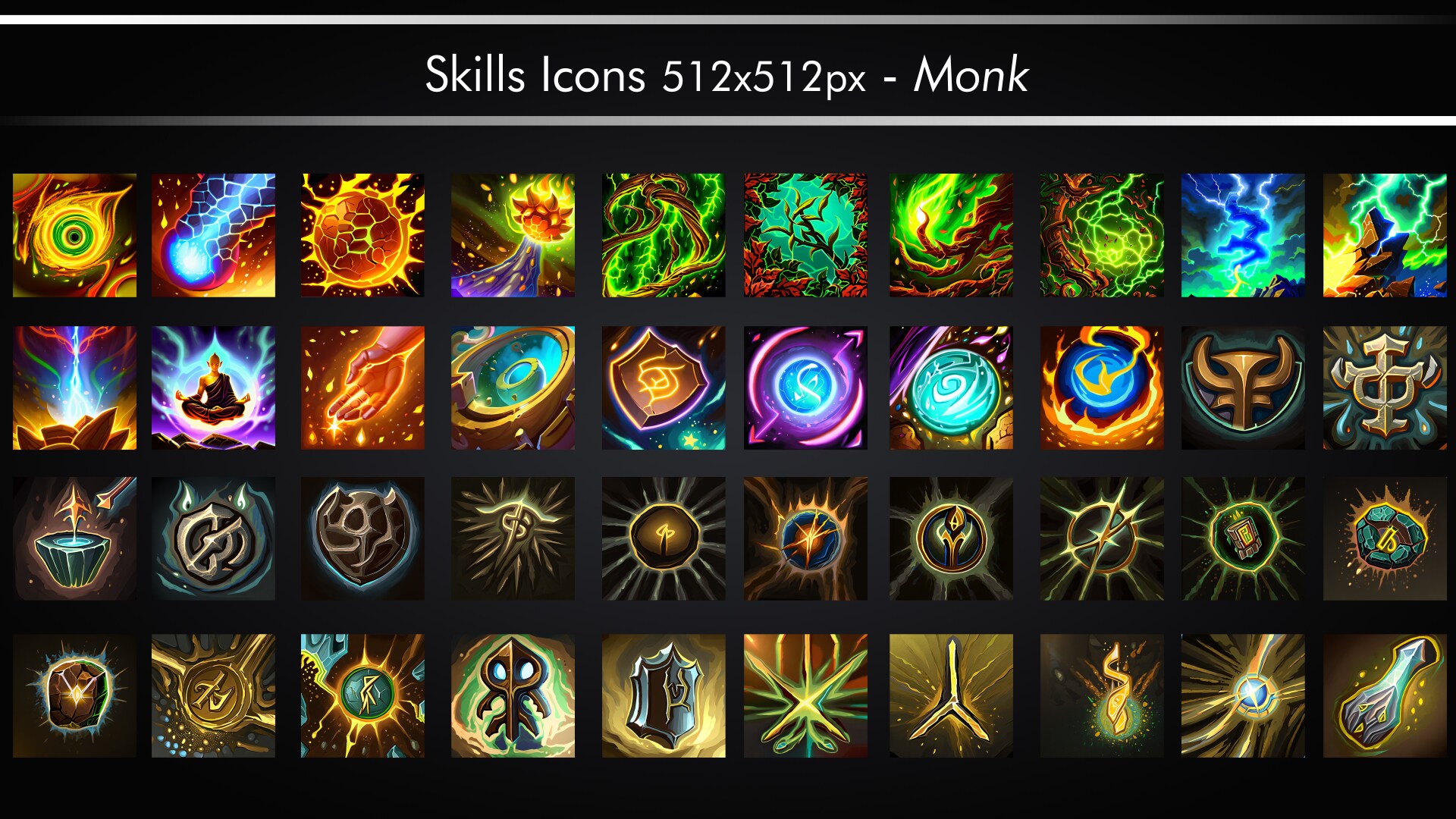 2D Skill Icons Pack in 2D Assets - UE Marketplace