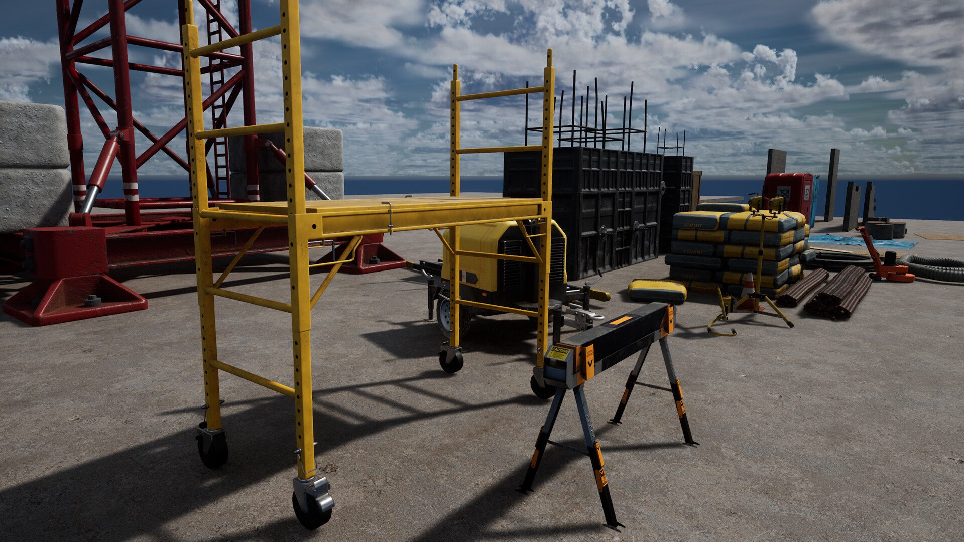 Construction props and Crane：プロップ・小物 - UE マーケットプレイス