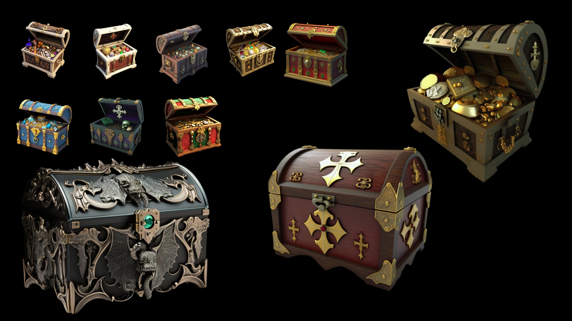 Treasure Chests - Icons in 2D Assets - UE Marketplace