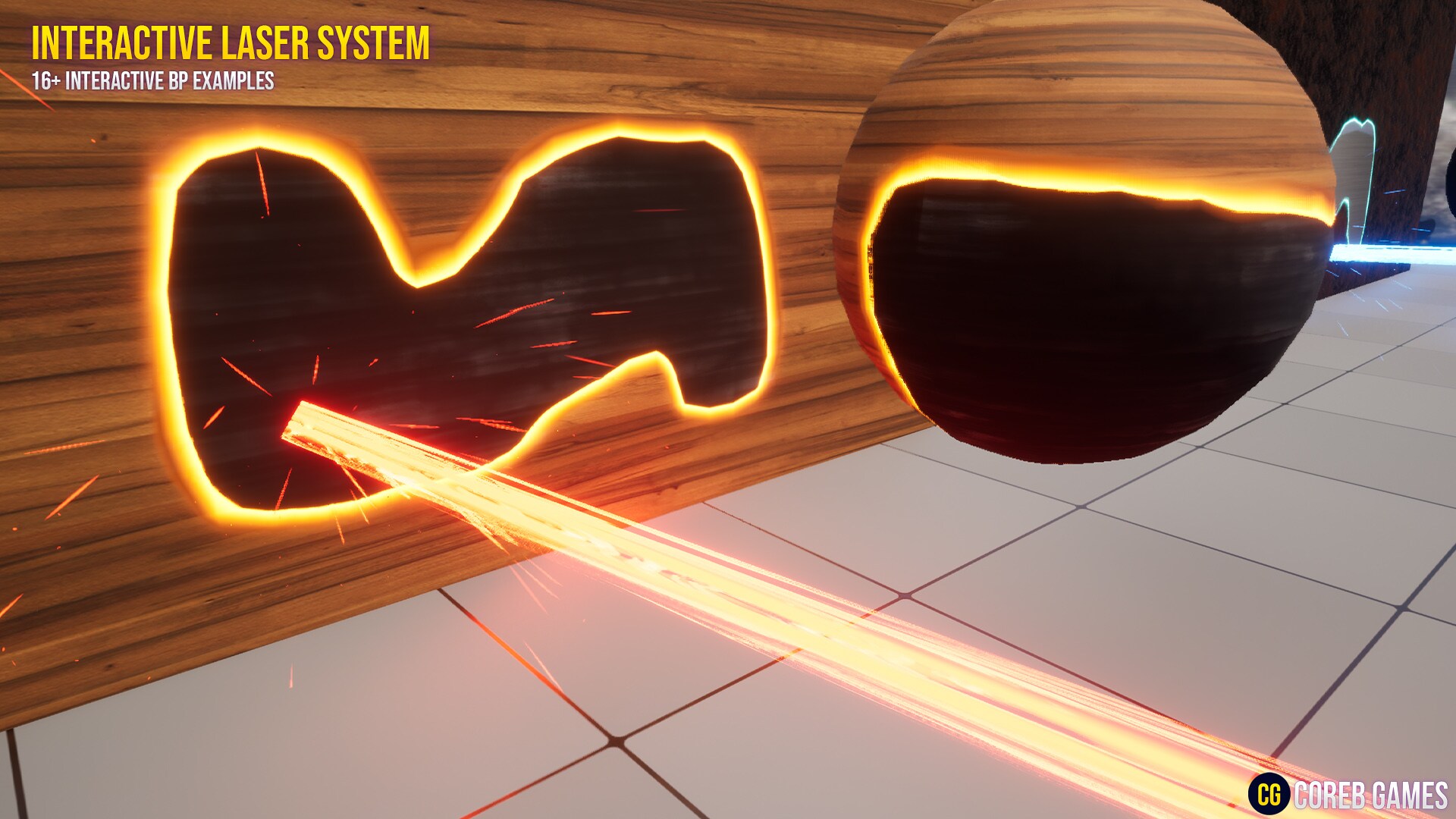 Interactive Laser System, 카테고리 블루프린트 - UE 마켓플레이스