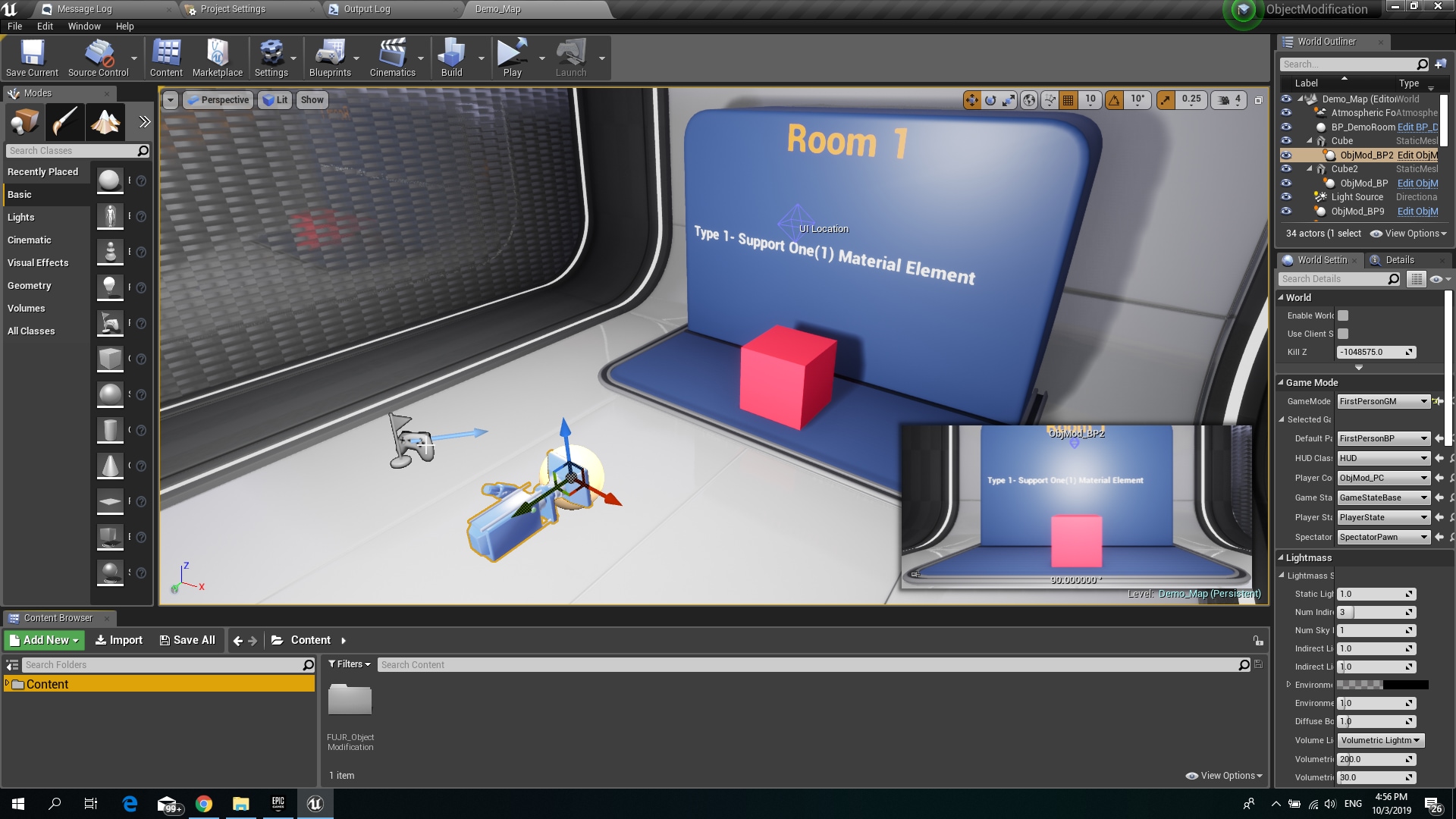Object Material Modification in Blueprints - UE Marketplace
